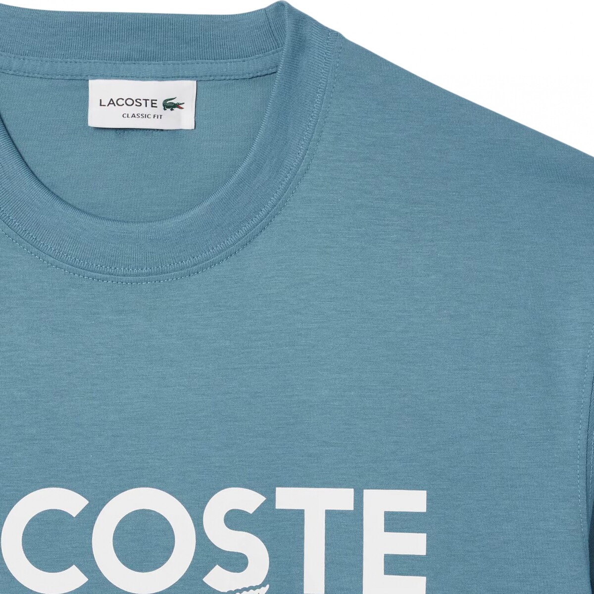 REMERA LACOSTE CUELLO REDONDO C/ESTAMPA - Light Blue — Zooko