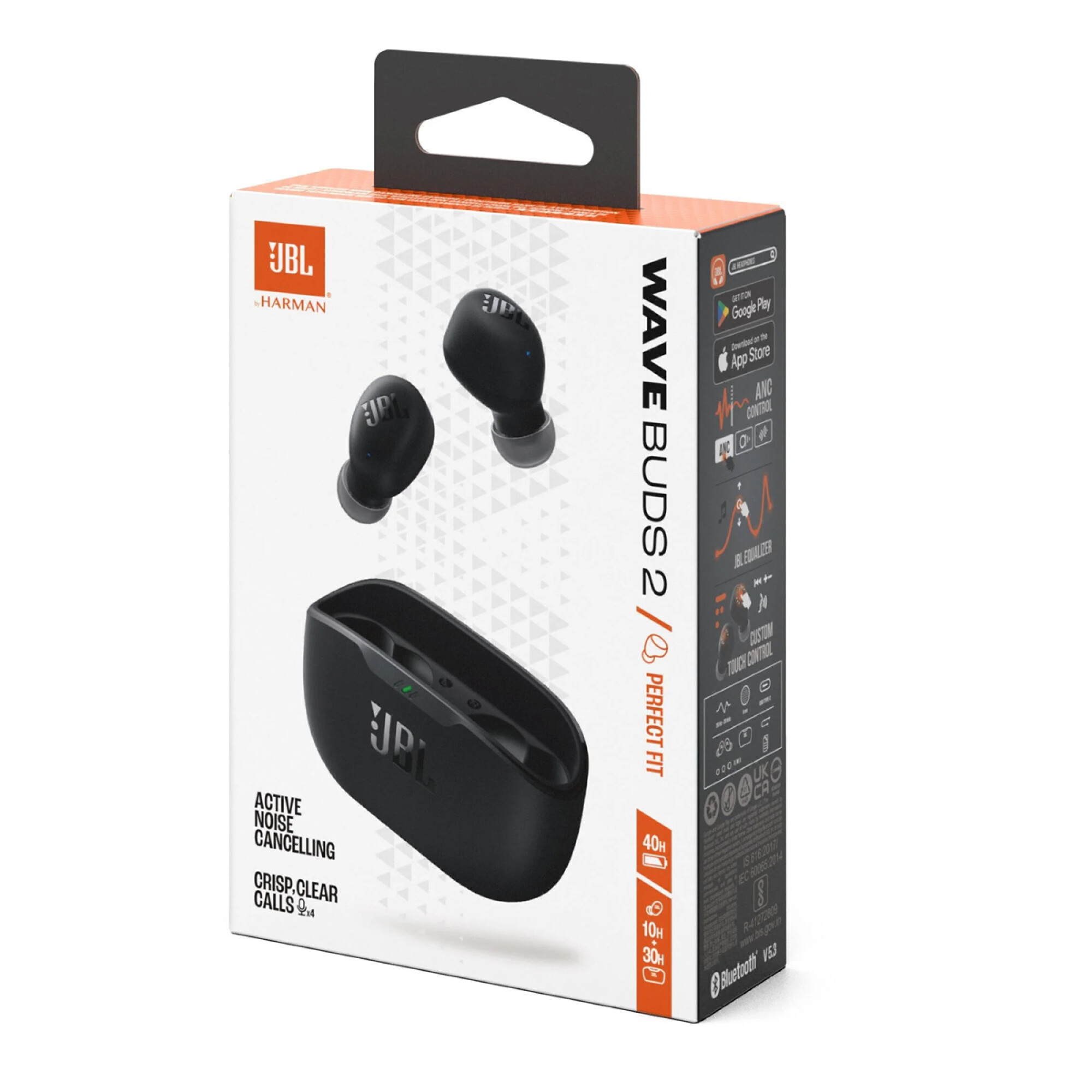 Auriculares JBL Wave Buds 2 TWS Black — ZonaTecno