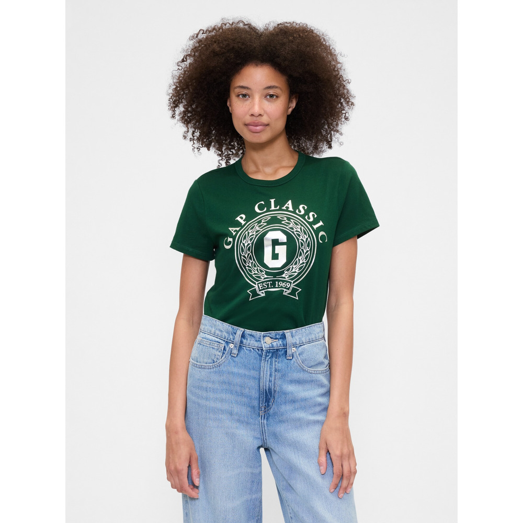 V-FRCH SS FAV CREW GRAPHIC - EVERGREEN GLAMOUR — Sallustro