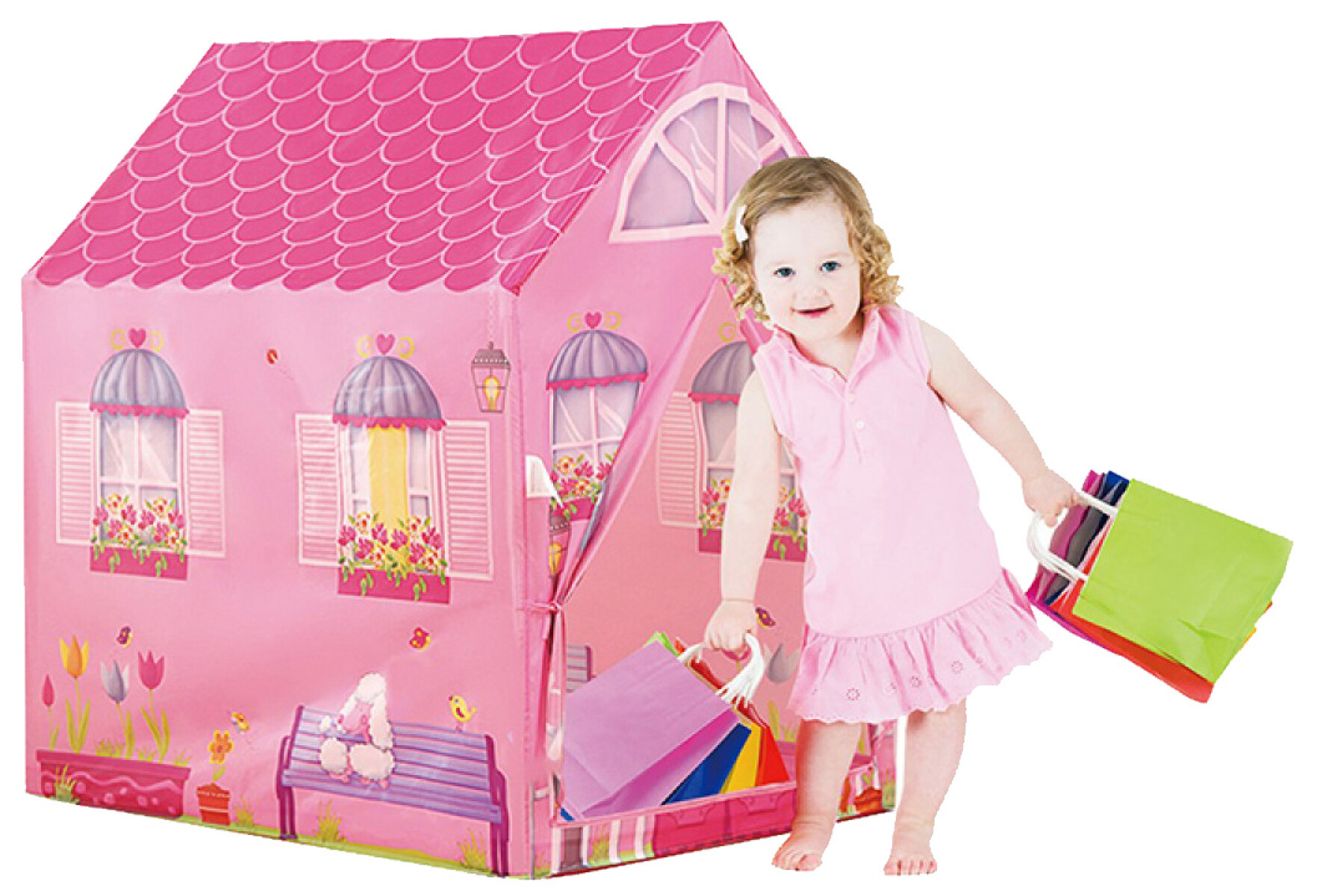 CARPA CASA ROSADA CON TEJAS 8726 — El Clon