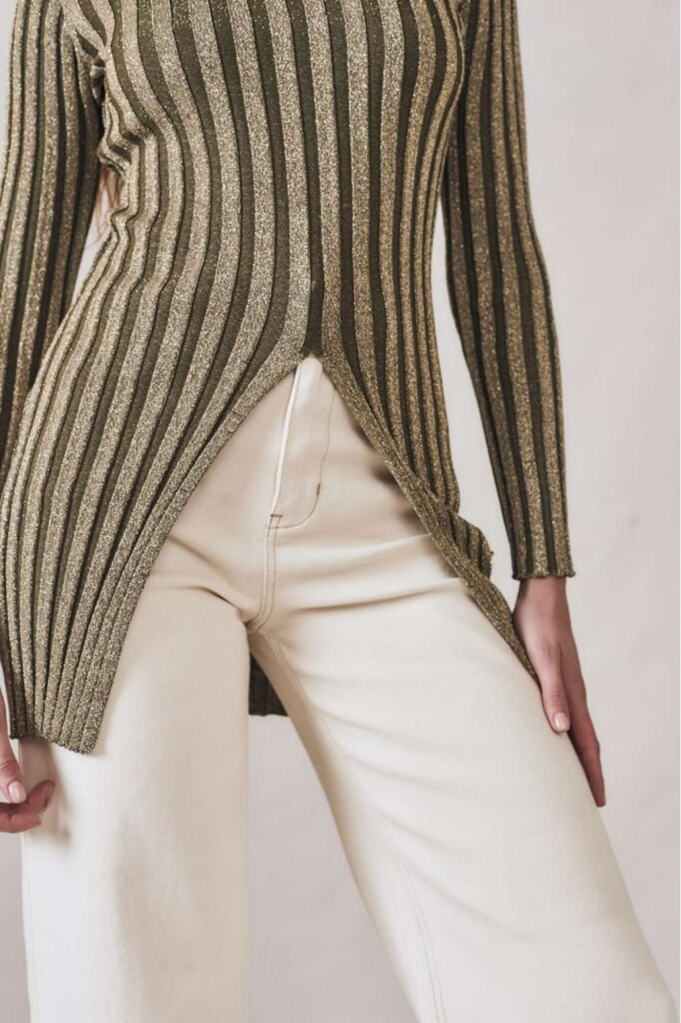 Sweater Tejido Lurex - Safari — Tienda Soy Santander