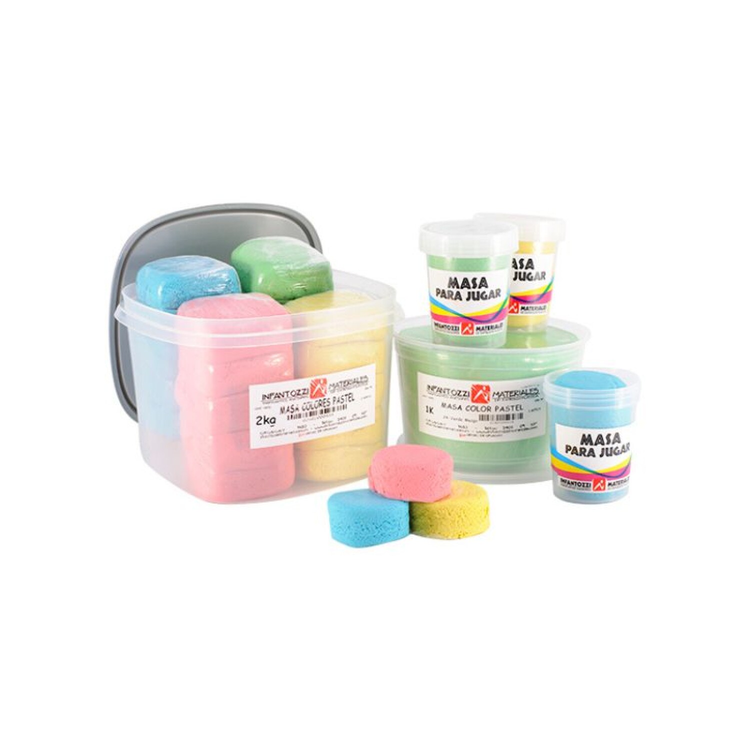 Masa para modelar pastel - 150 g - Vaso — Infantozzi