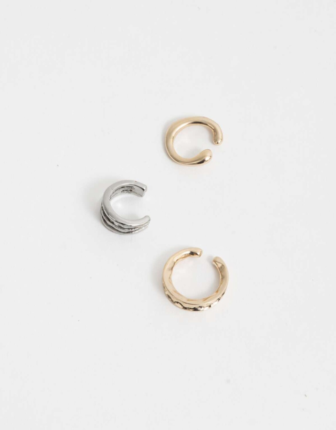 Set De Earcuff De Metal Mixplating - Combinacion Bicolor — Tienda Soy Santander