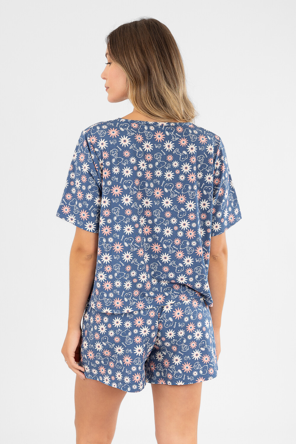 Snoopy peach pj - Azul — SiSi