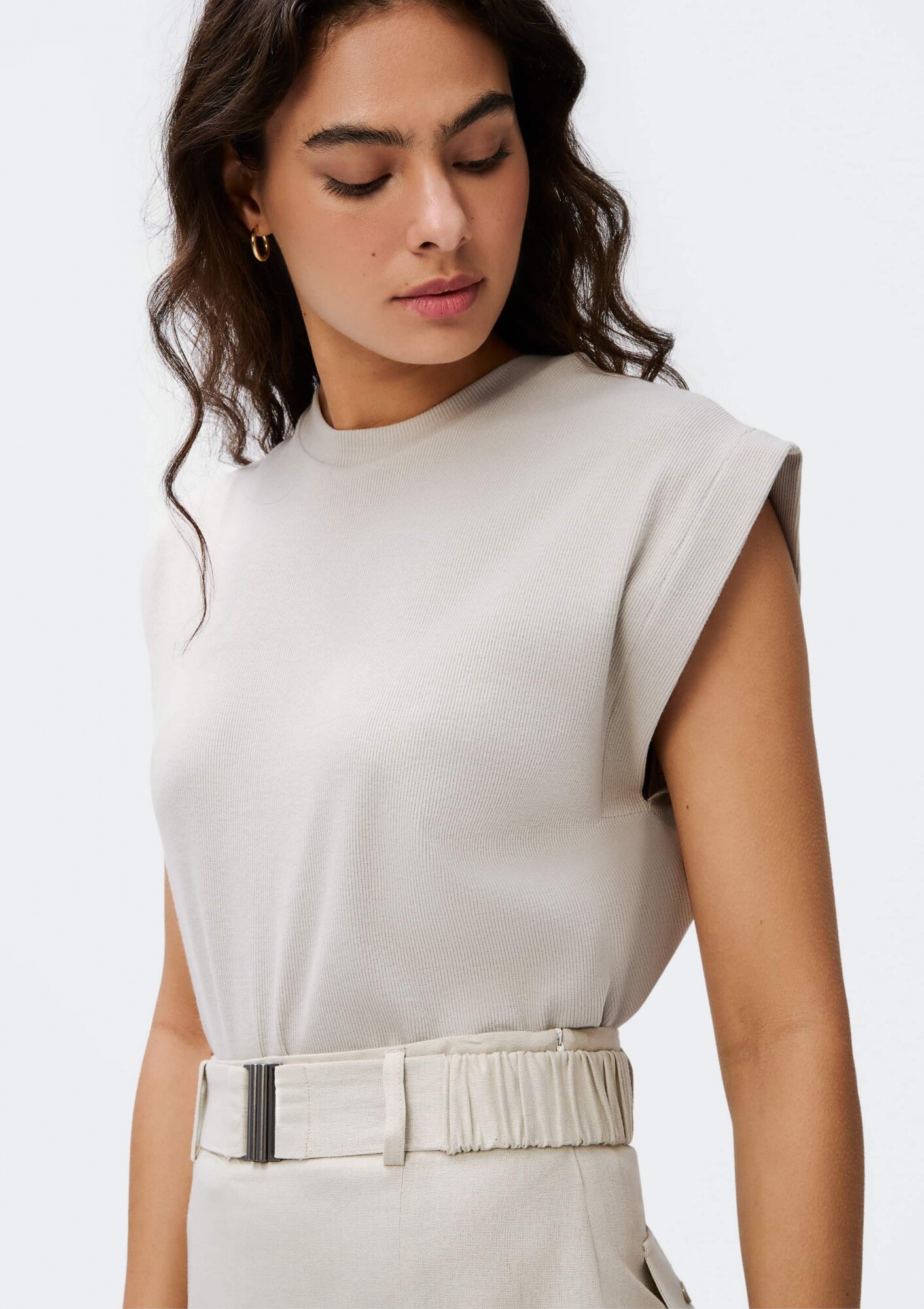 BLUSA SM FEM - CINZA CLARO — Sallustro