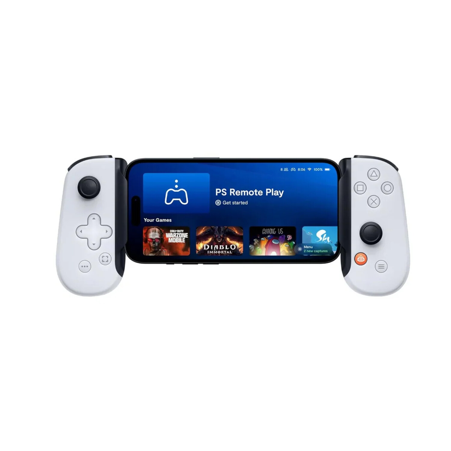 Joystick Gamer Backbone One V2 Lightning iPhone Blanco — ZonaTecno