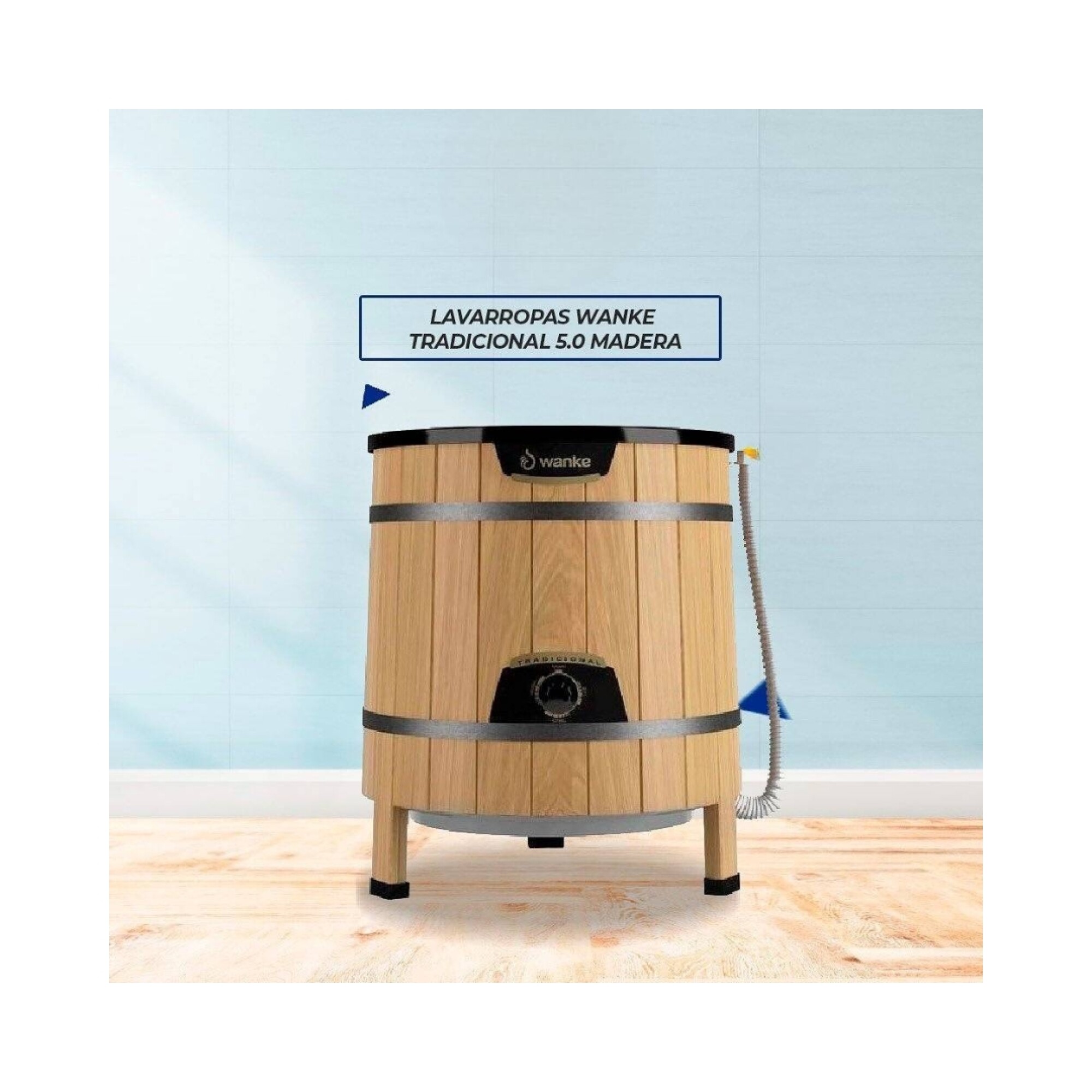 Lavarropas Wanke Madera 5Kg Carga Superior Semiautomático — Bristol