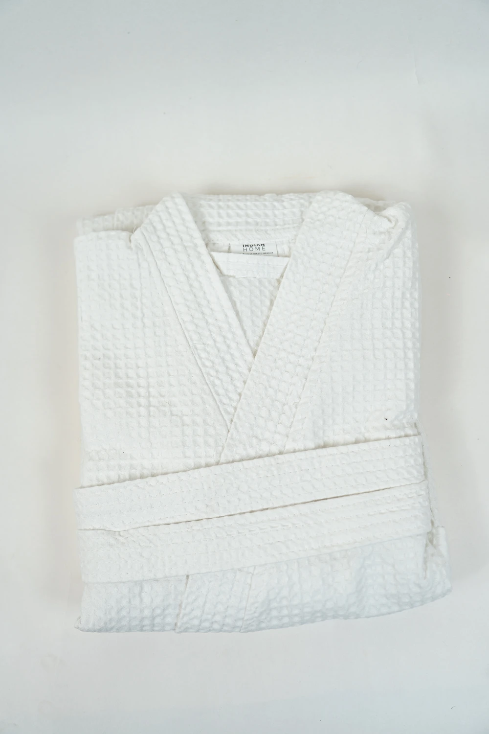 Bata De Baño Wafle - Blanco — Indian