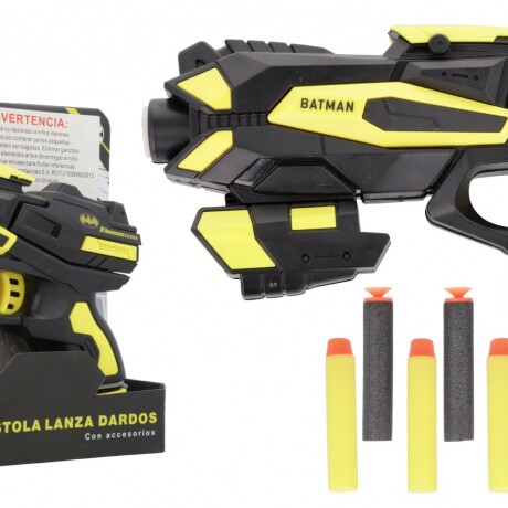 PISTOLA DARDOS BATMAN SOFT DART C/6 DARDOS — El Clon