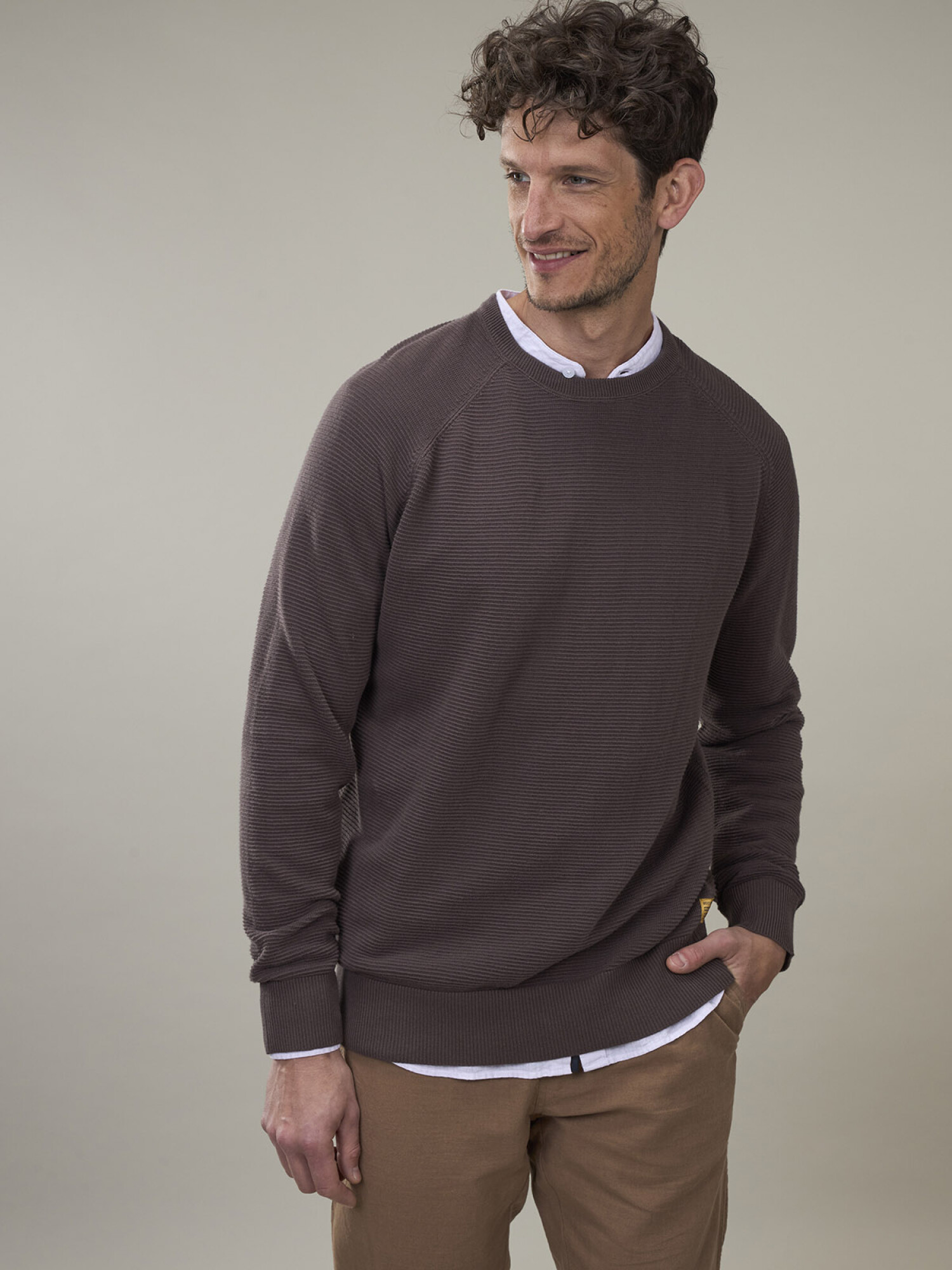 SWEATER BASILEA - MARRON — Benson & Thomas