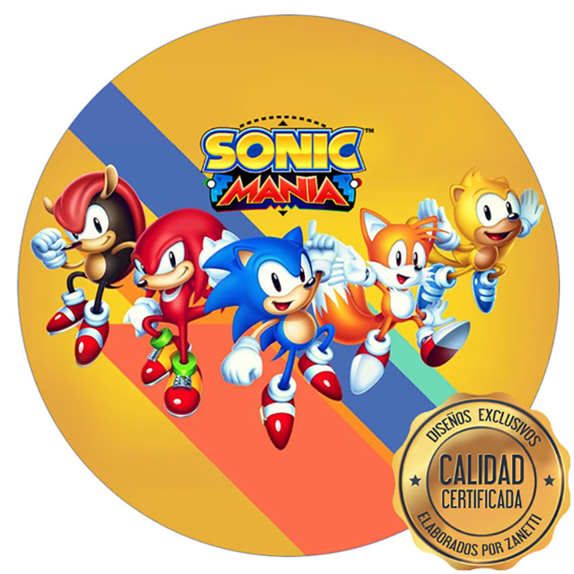 Lámina Sonic - Personajes Red. — Zanetti