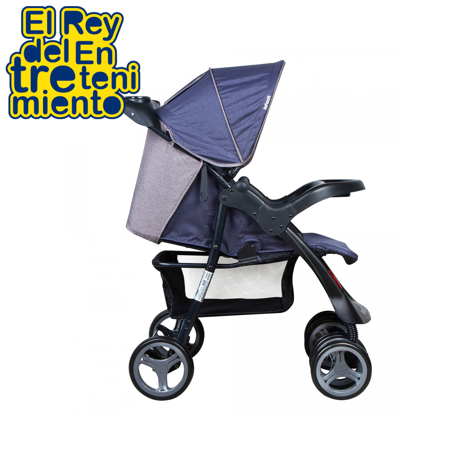 Coche Pompeya Infanti Bebé 3 En 1 +baby Silla+ Base - Gris — El Rey del ...