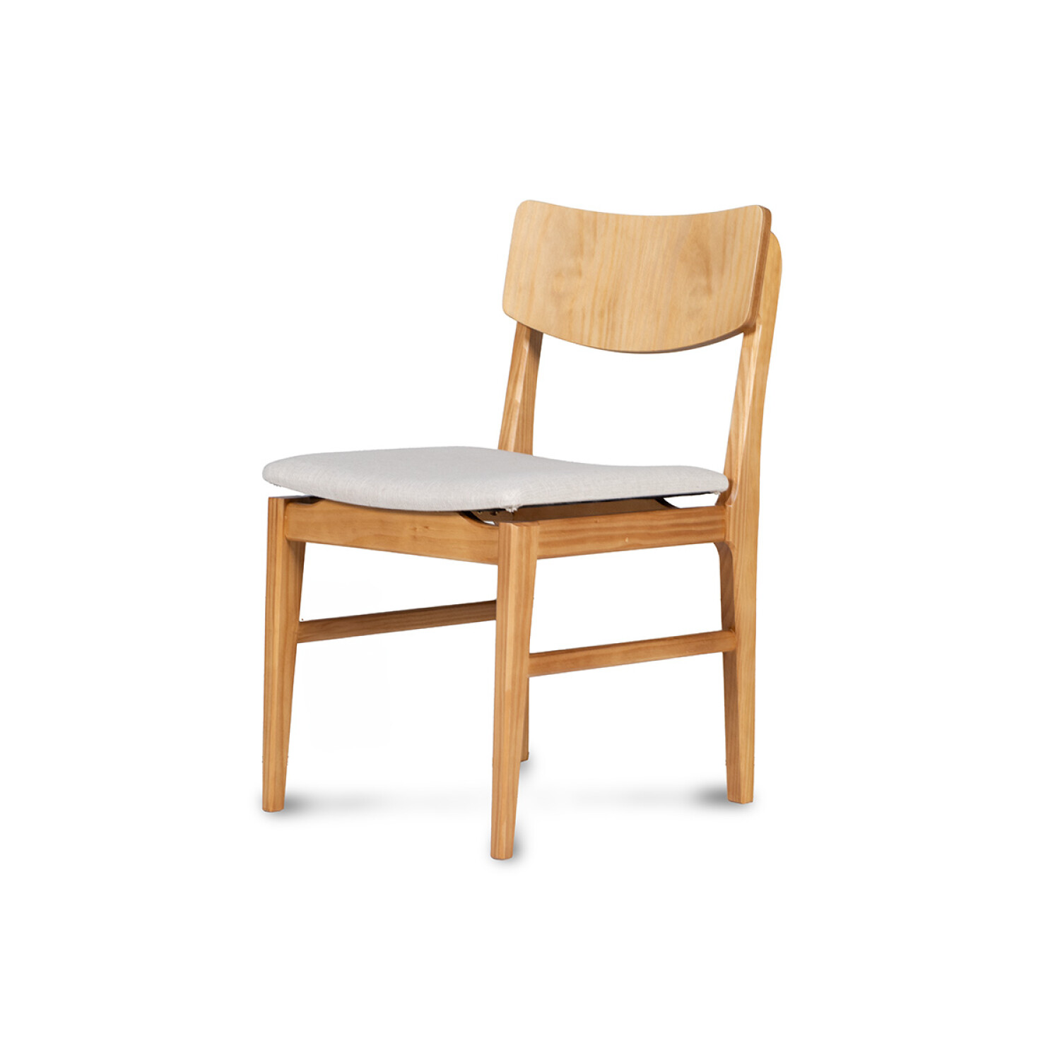 Silla Zoe - Cedro - Tela Rústica - Rustico beige (4F) — NYR Uruguay