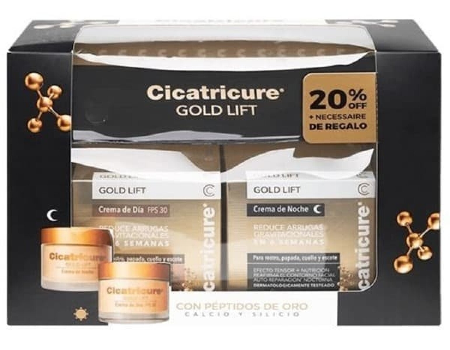 Cicatricure Necessaire Gold Dia + Noche — San Roque