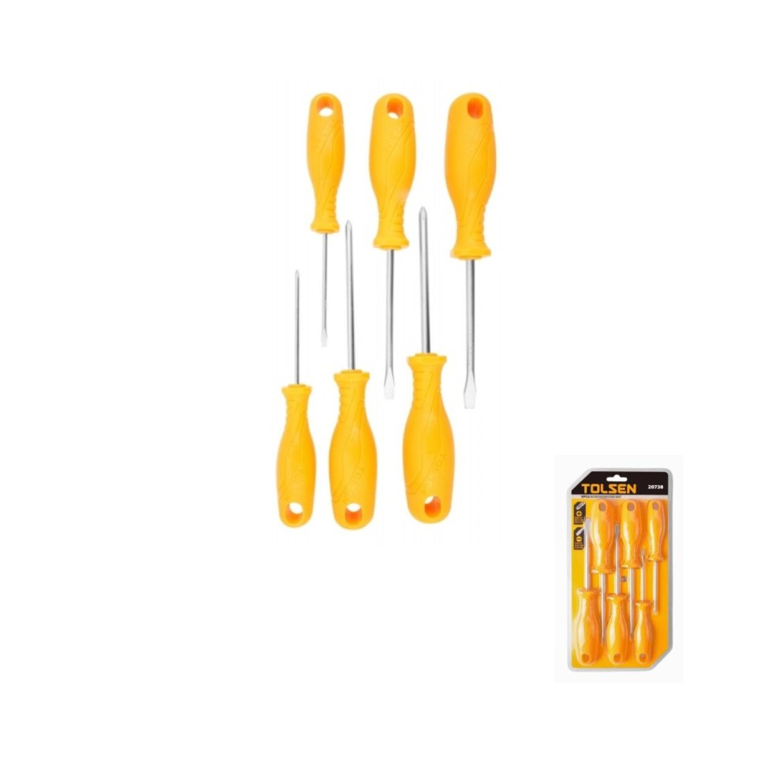 Destornillador En Set 6p Imantado Tolsen — El Insuperable