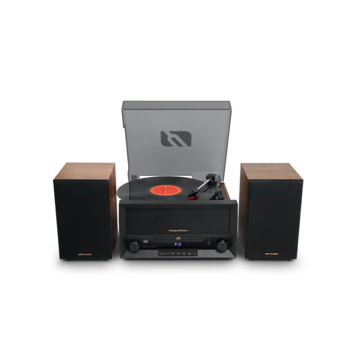 Bandeja De Vinilo Muse Mt-120 Mb Con Parlantes, Cd, Fm Y Bluetooth ...
