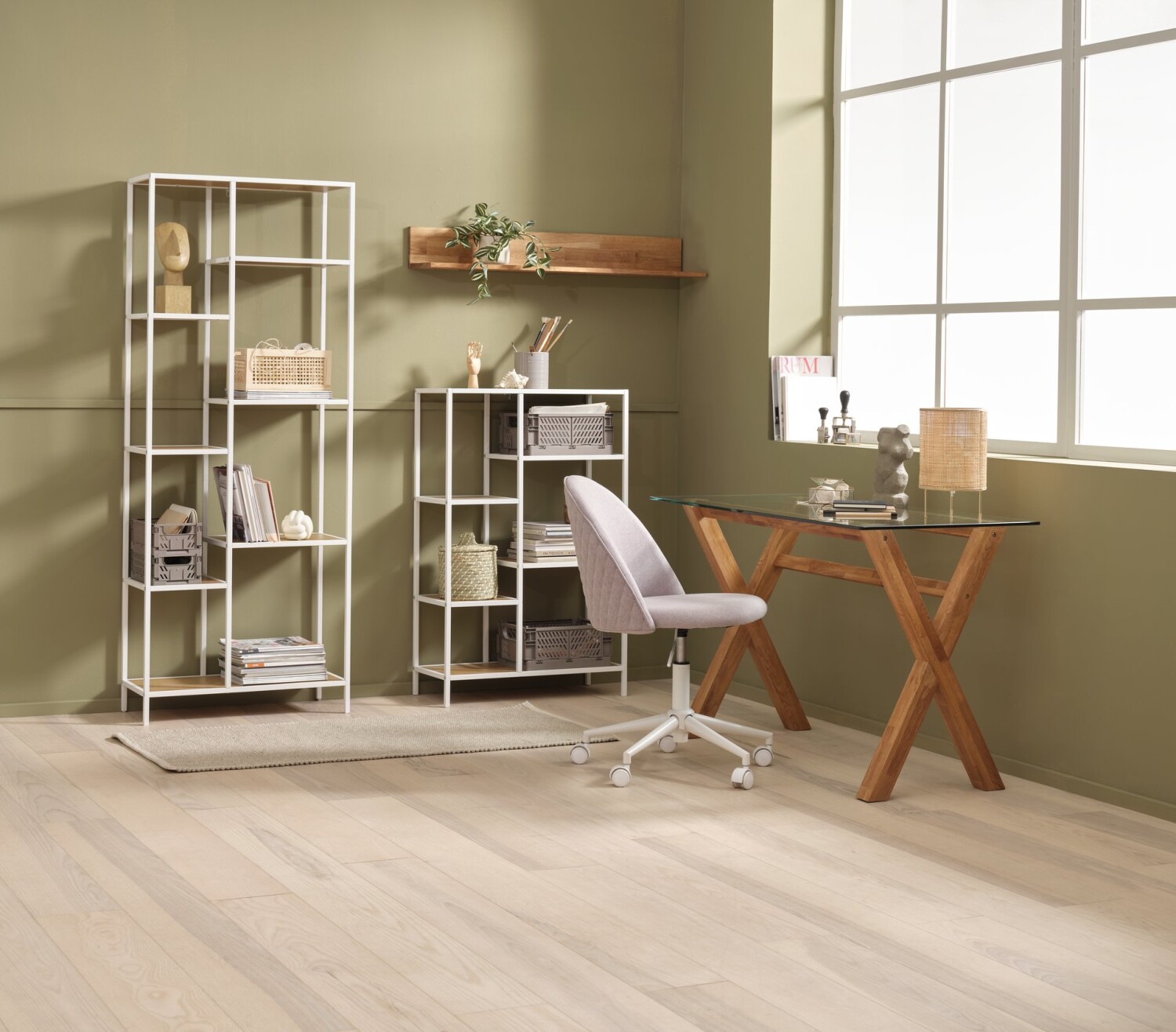 Estantería TRAPPEDAL 7 est color roble — JYSK