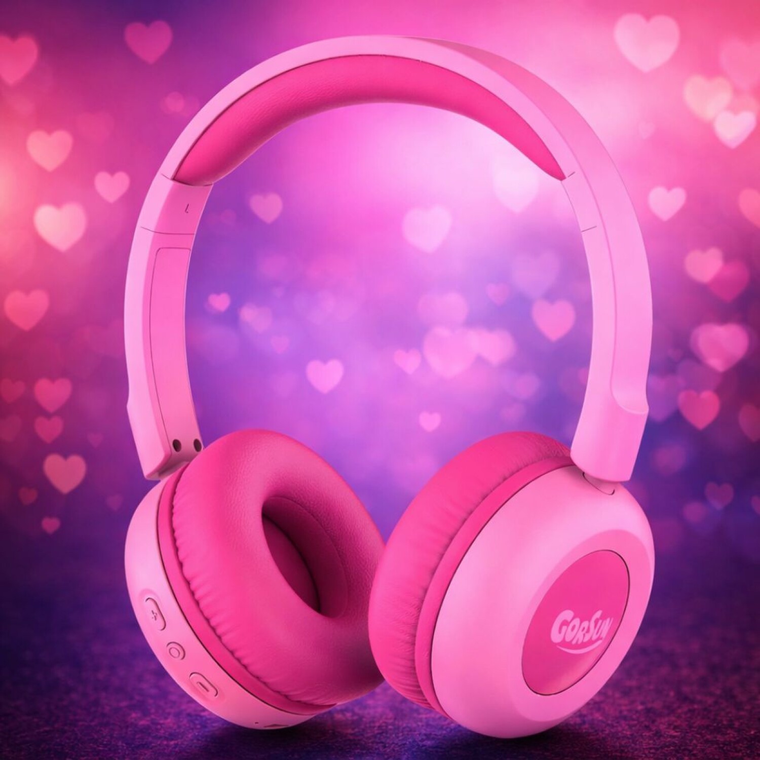 AURICULAR BLUETOOTH PARA NIÑOS GORSUN E69 ROSADO — Todolandia