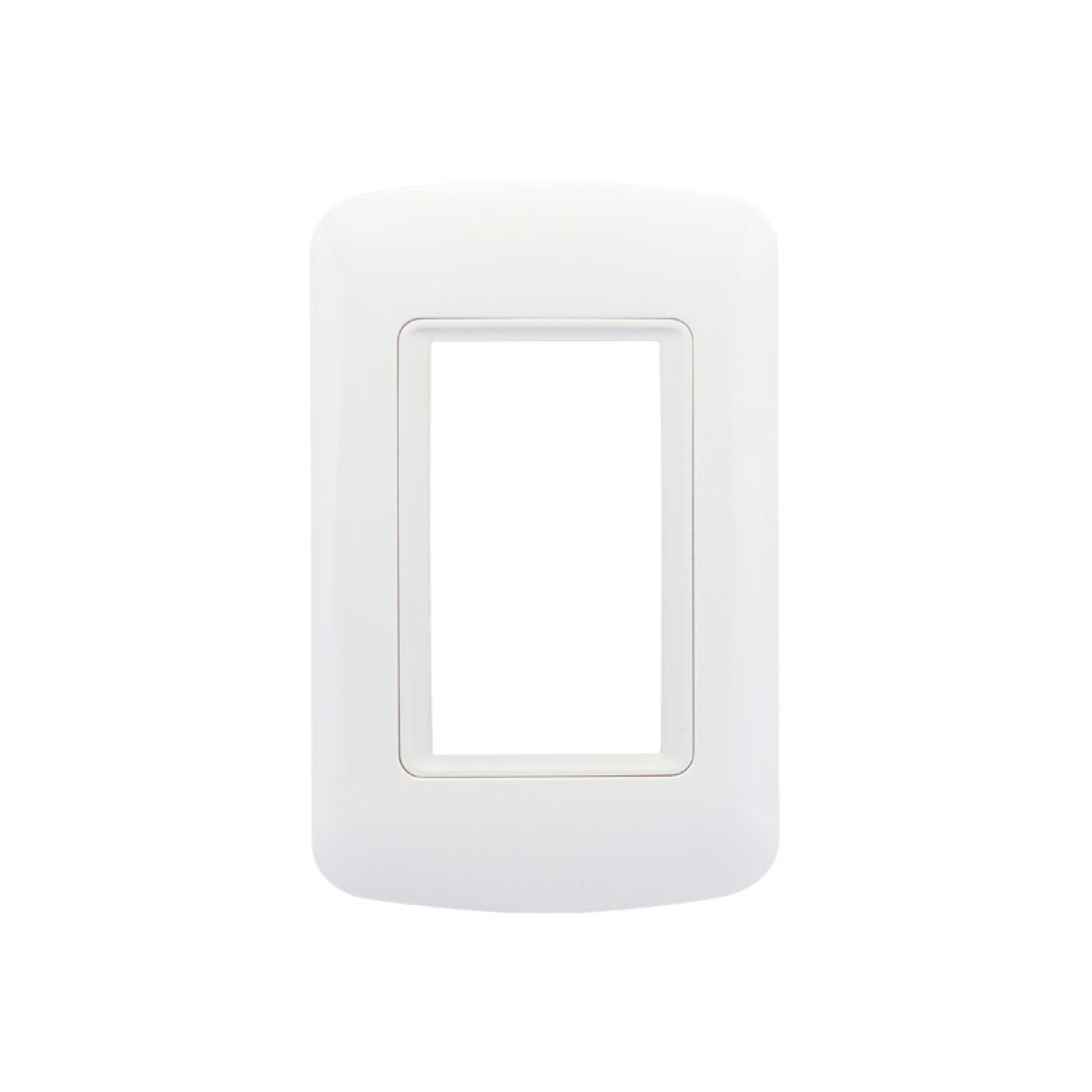 Plaqueta para 3 módulos blanco - Atenea Plus - M48604 — Fivisa