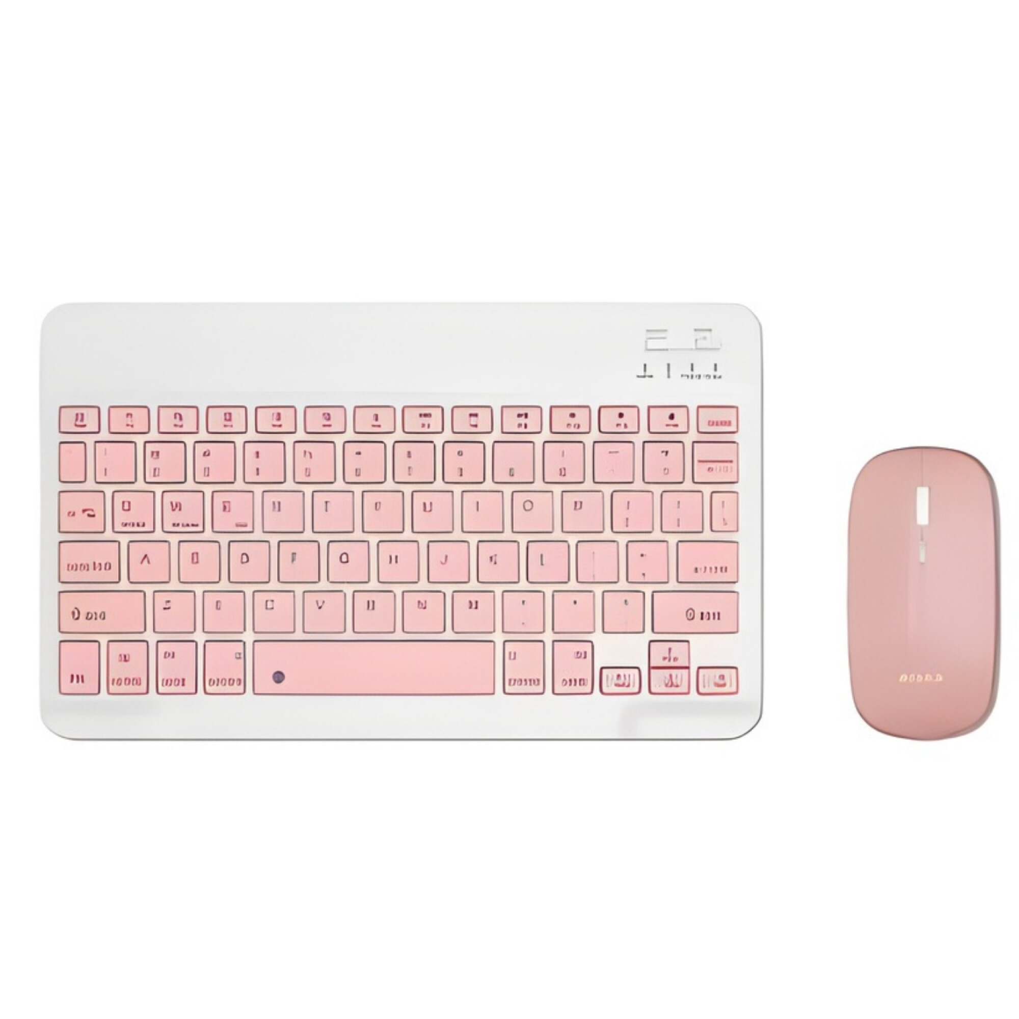 Kit de Teclado y Mouse Inalámbrico Bluetooth - Rosa — Electroventas