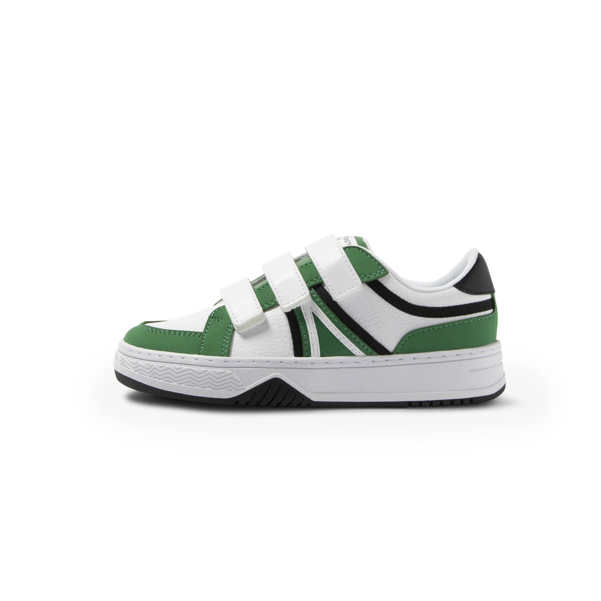 LACOSTE KIDS L001 BRANDED SNEAKERS - white / green / black — Zooko