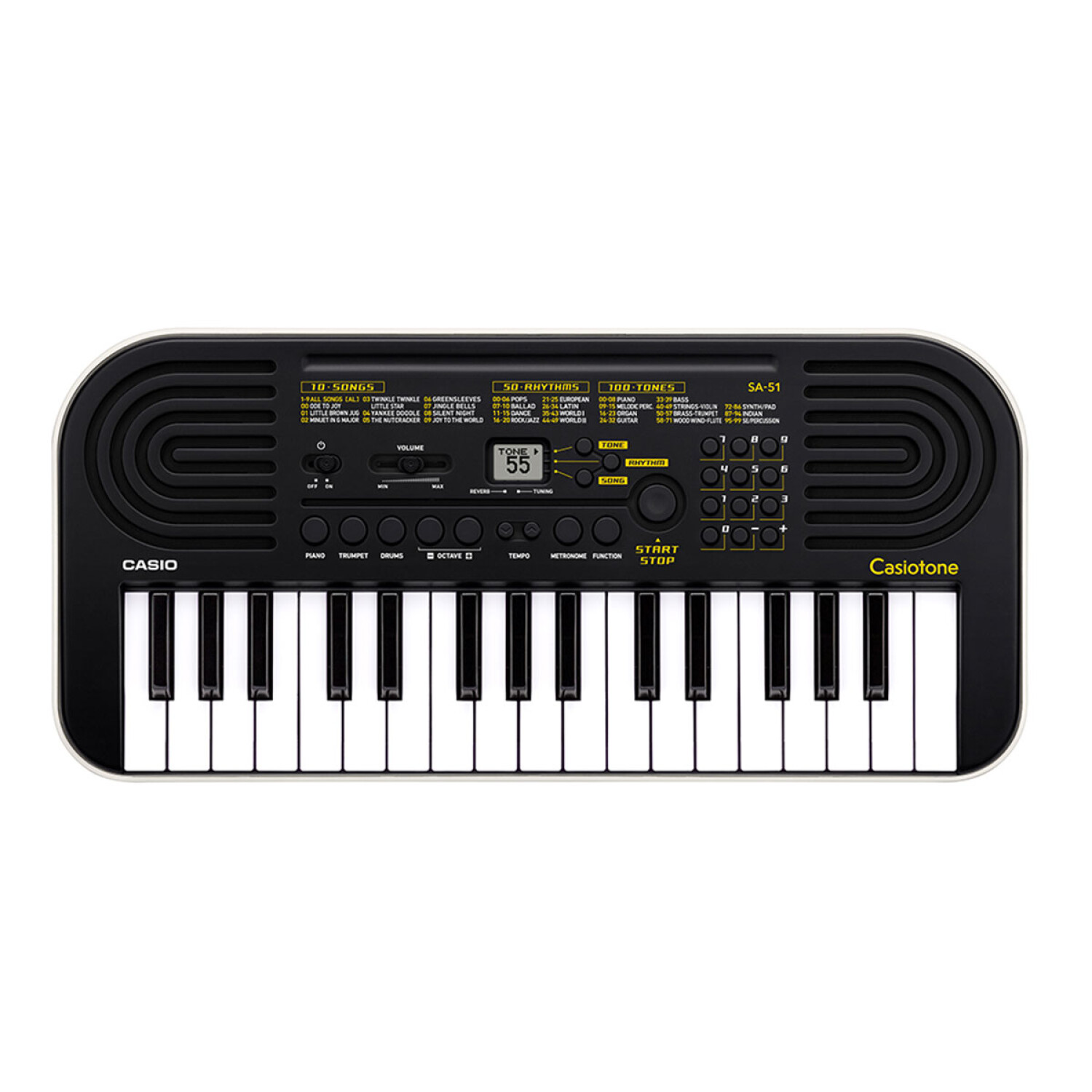 órgano Casio Sa51 32 Mini Keys Negro — Palacio de la Música
