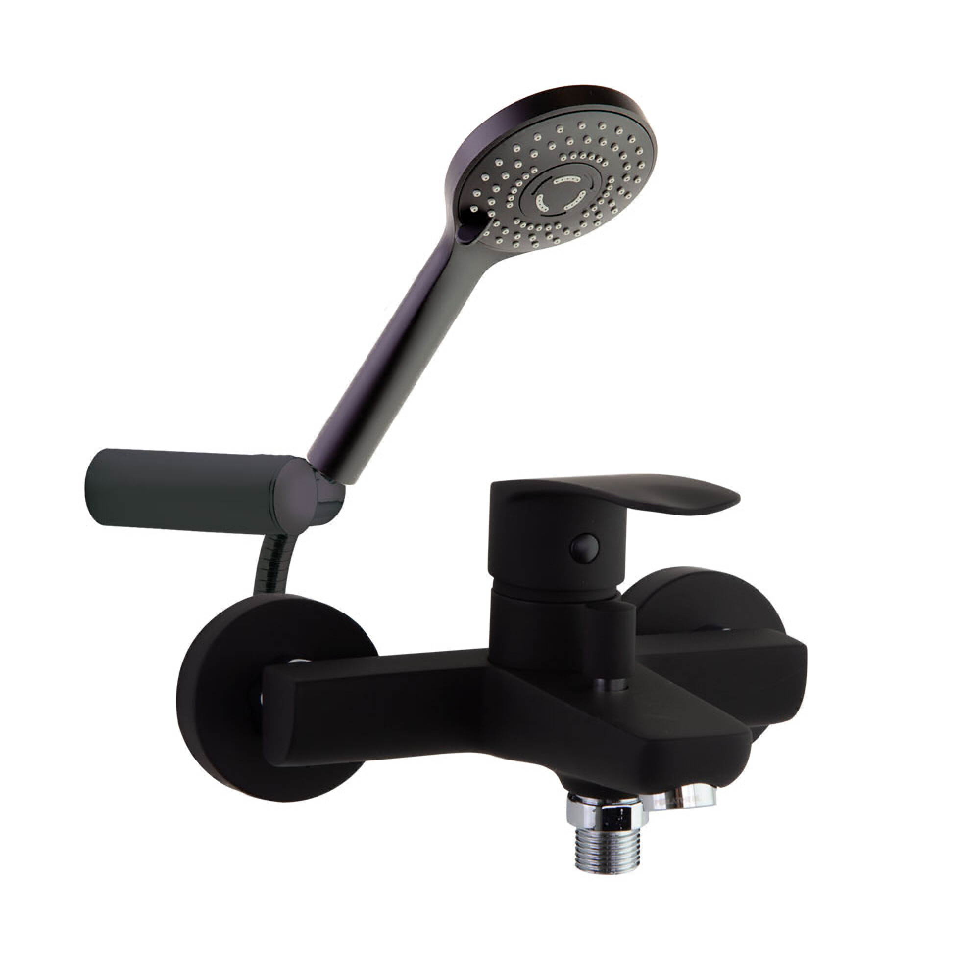 Juego De Griferia Modelo New Fly Negro Mate - Lavatorio + Bidet + Ducha ...