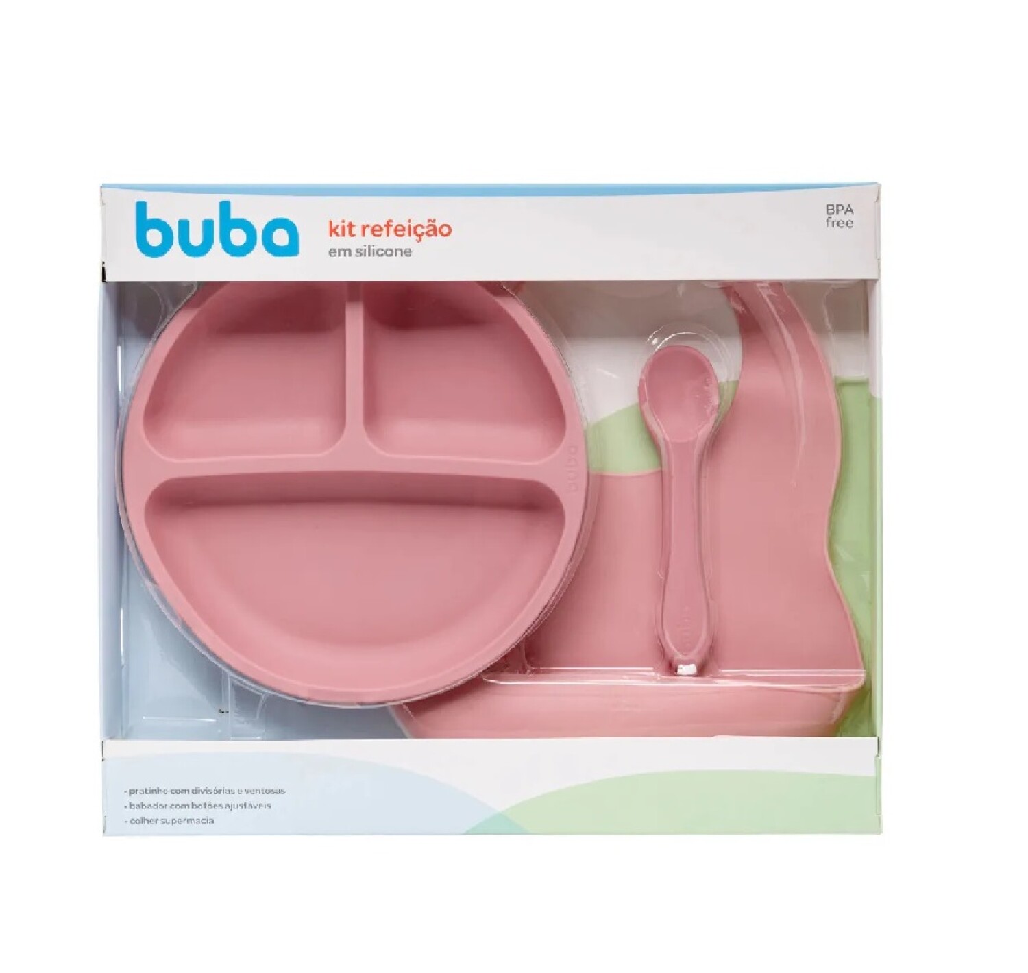 Set alimentacion BUBA - rosa — MVD Kids