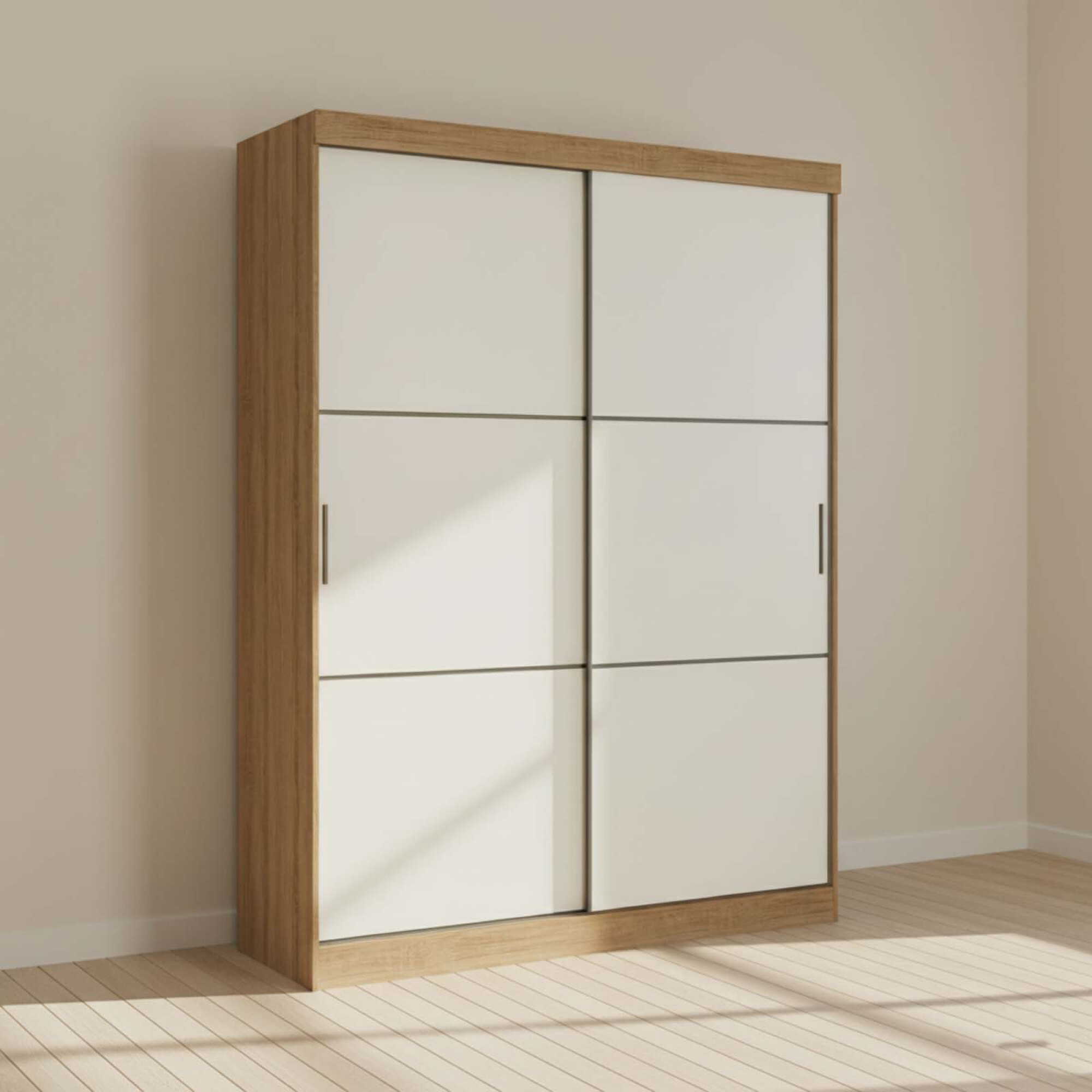 Placard 2 Puertas Mdp Marron Comfort Flex — Divino