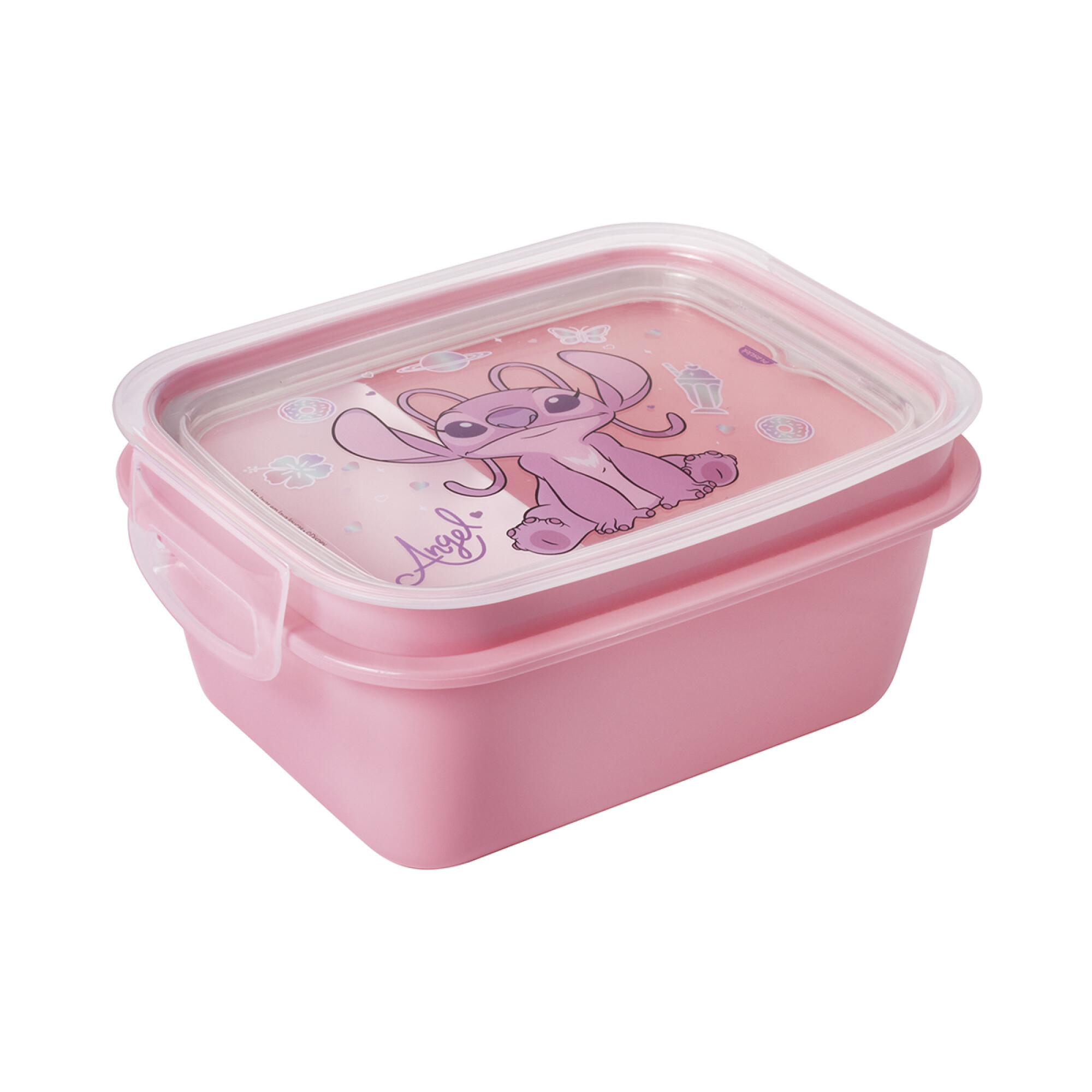 Pote Div Plástico Stitch Angel 630 ml — Cartoons