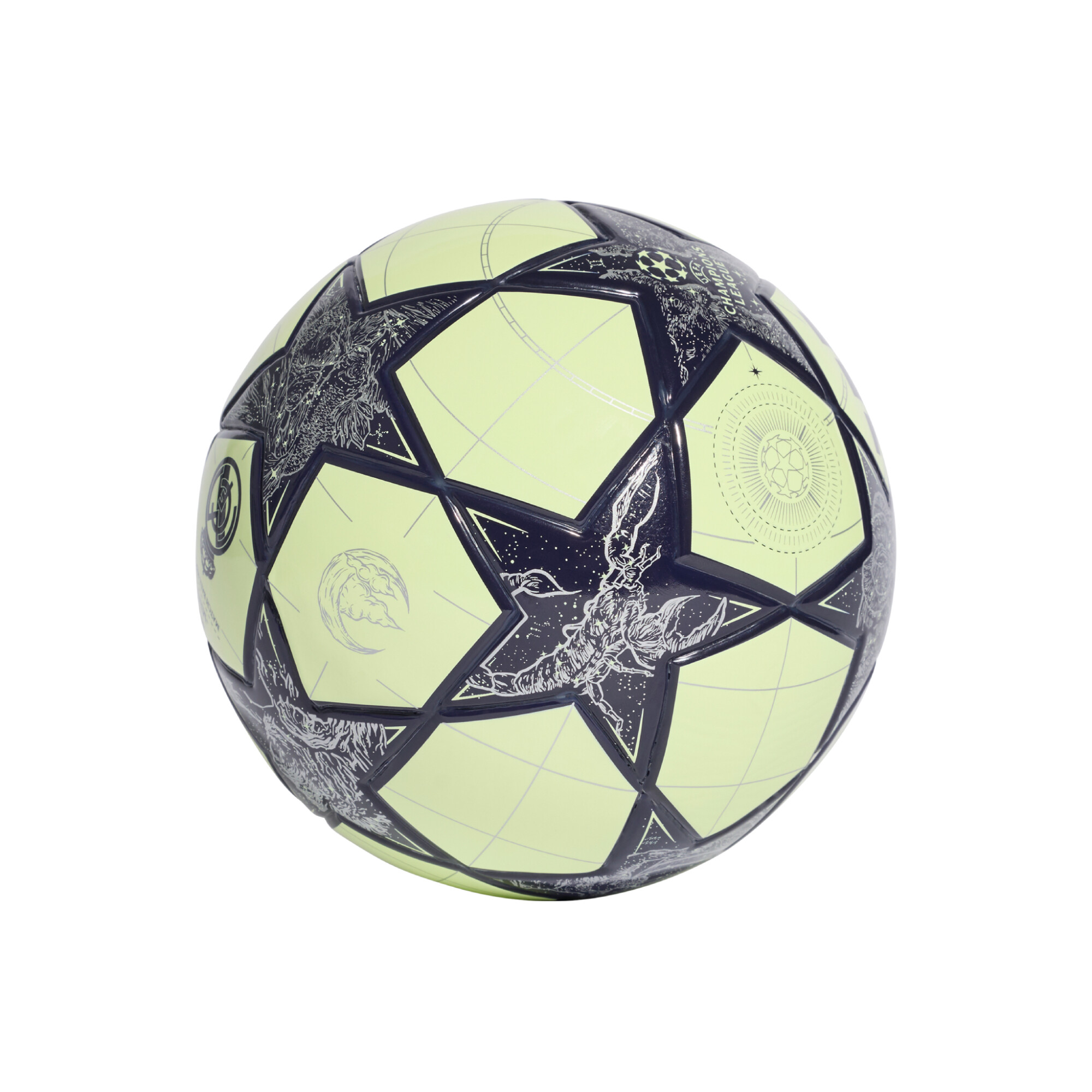 MINI PELOTA adidas UCL REAL MADRID - Lime & Black — Global Sports