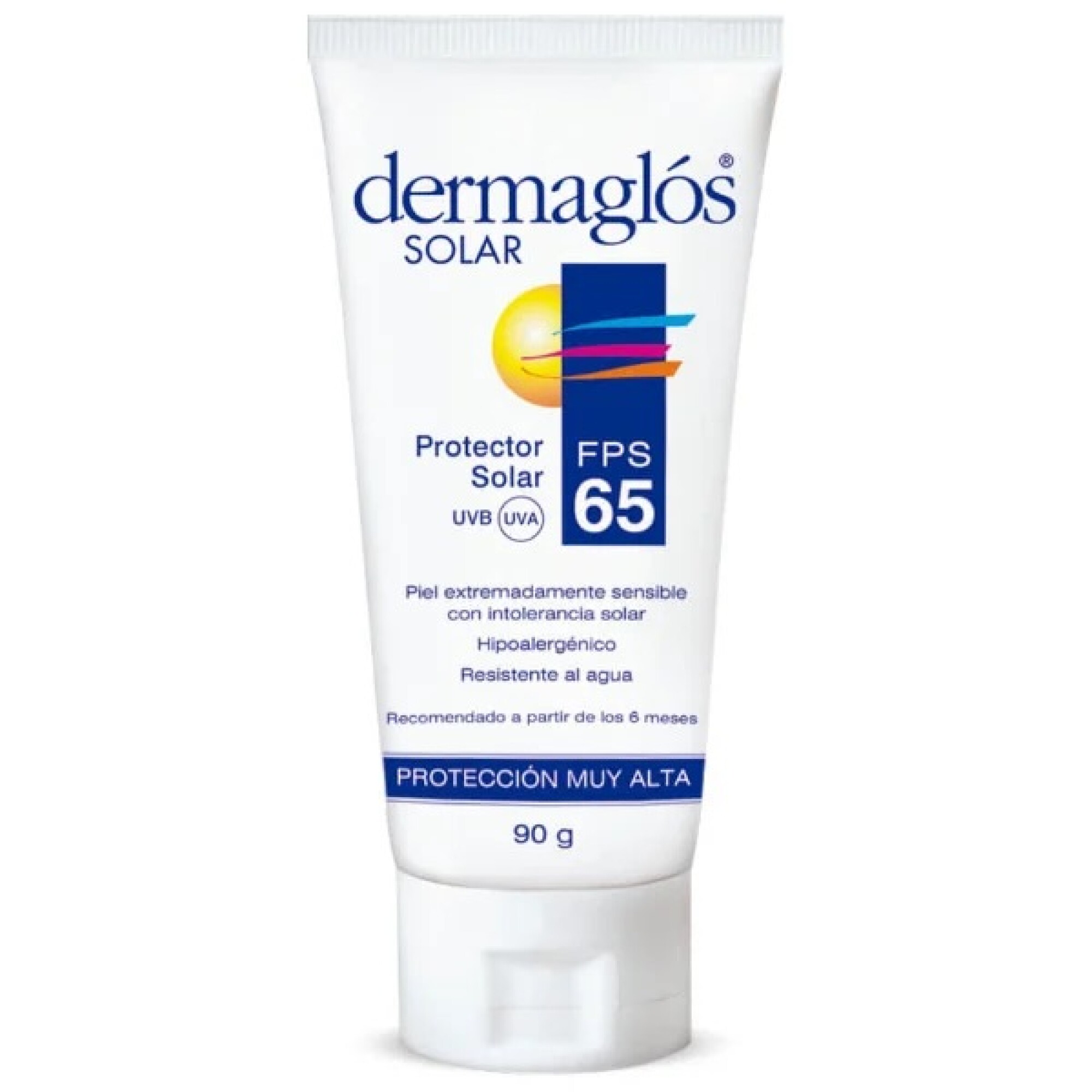 Protector solar FPS 65 Dermaglós 90 gr. — Farmacia Goes