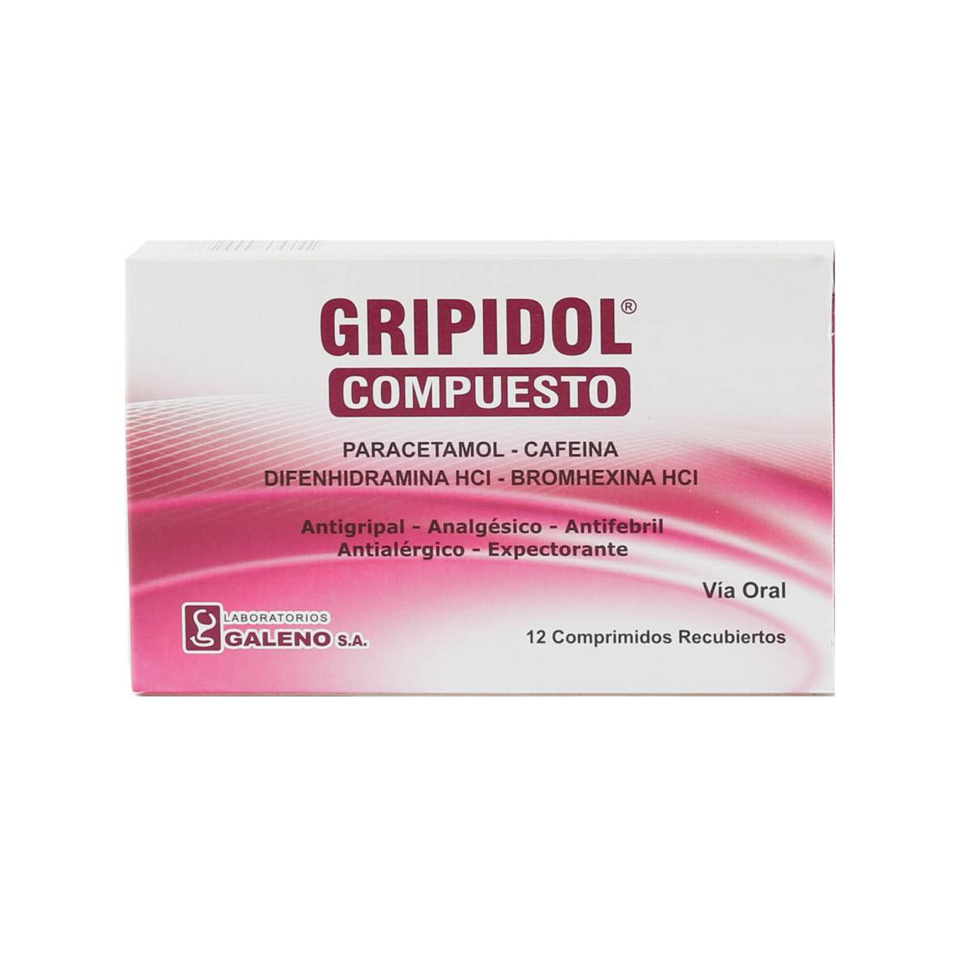 GRIPIDOL CMPTO. CJ X 12 COMPRIMIDOS — Farmacenter