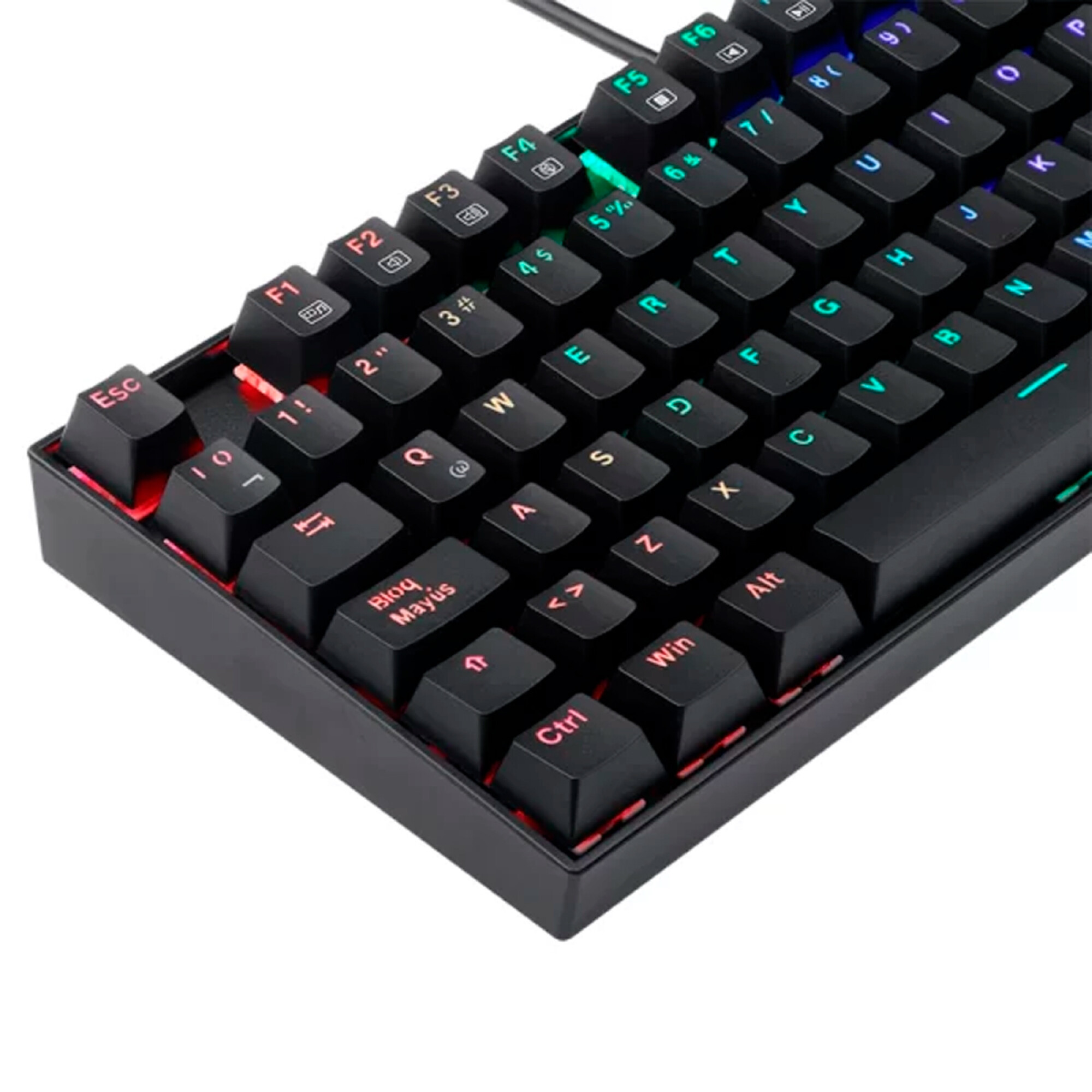 Teclado Gamer Redragon K552 Kumara Black RGB Switch Red — DOT