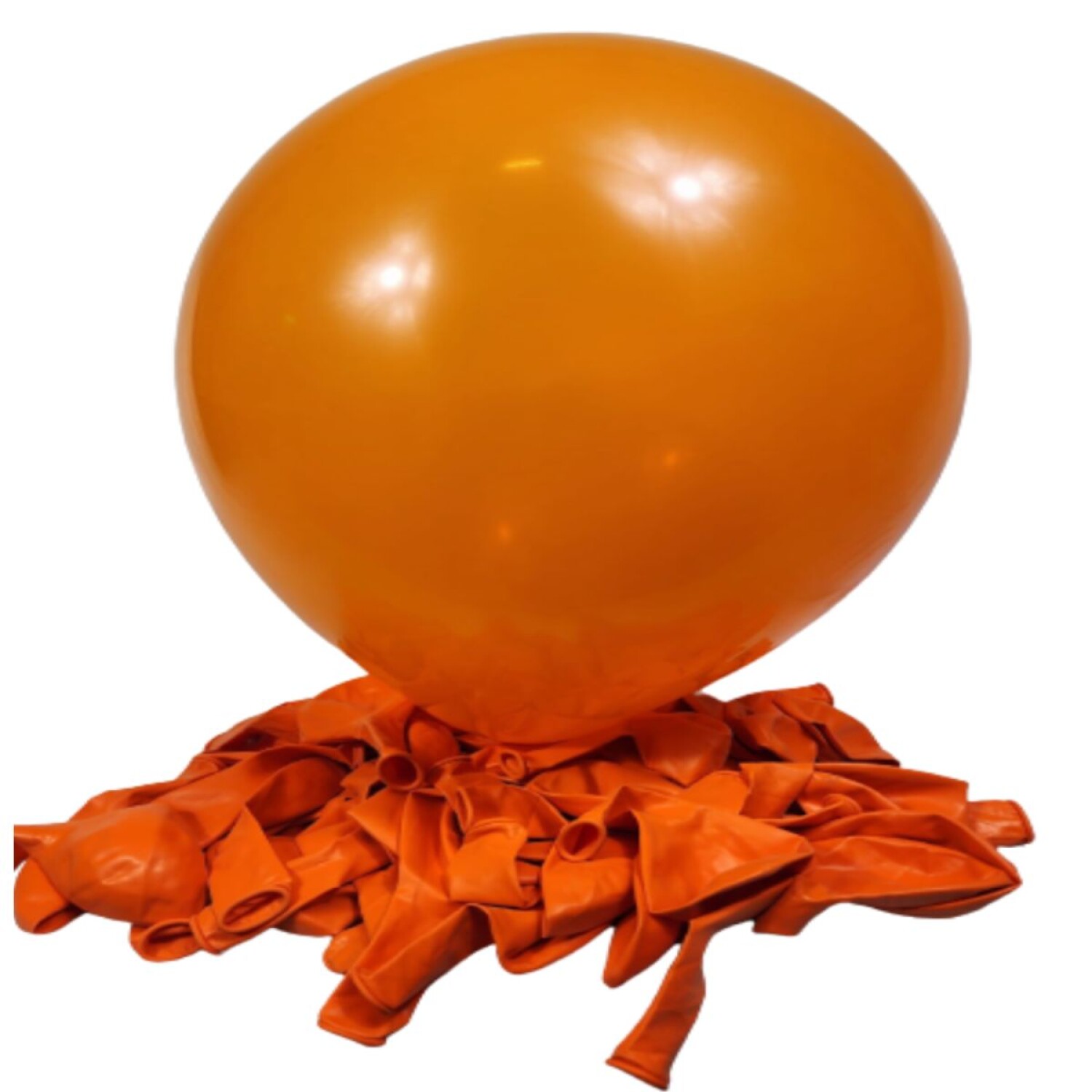 Globo Liso x50 Und Fessta R12 - Naranja — Casa Fessta