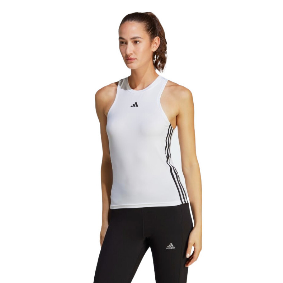 Musculosa de Mujer Adidas Aeroready Train Essentials - Blanco - Negro ...