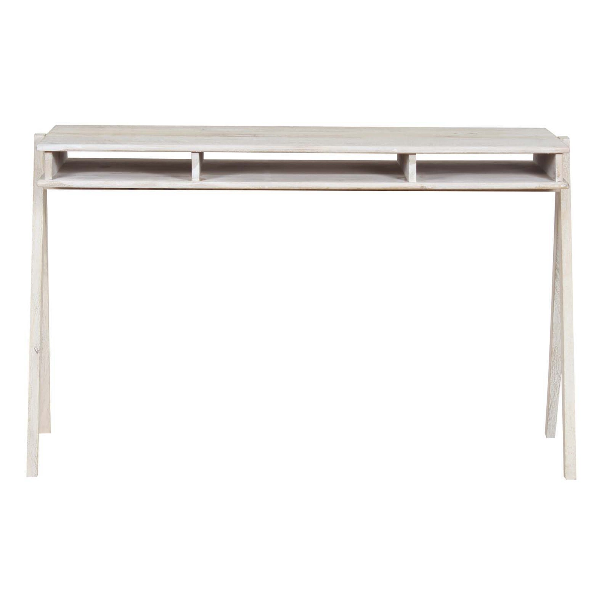 Escritorio Madera-acacia Blanco Cubbie — Divino