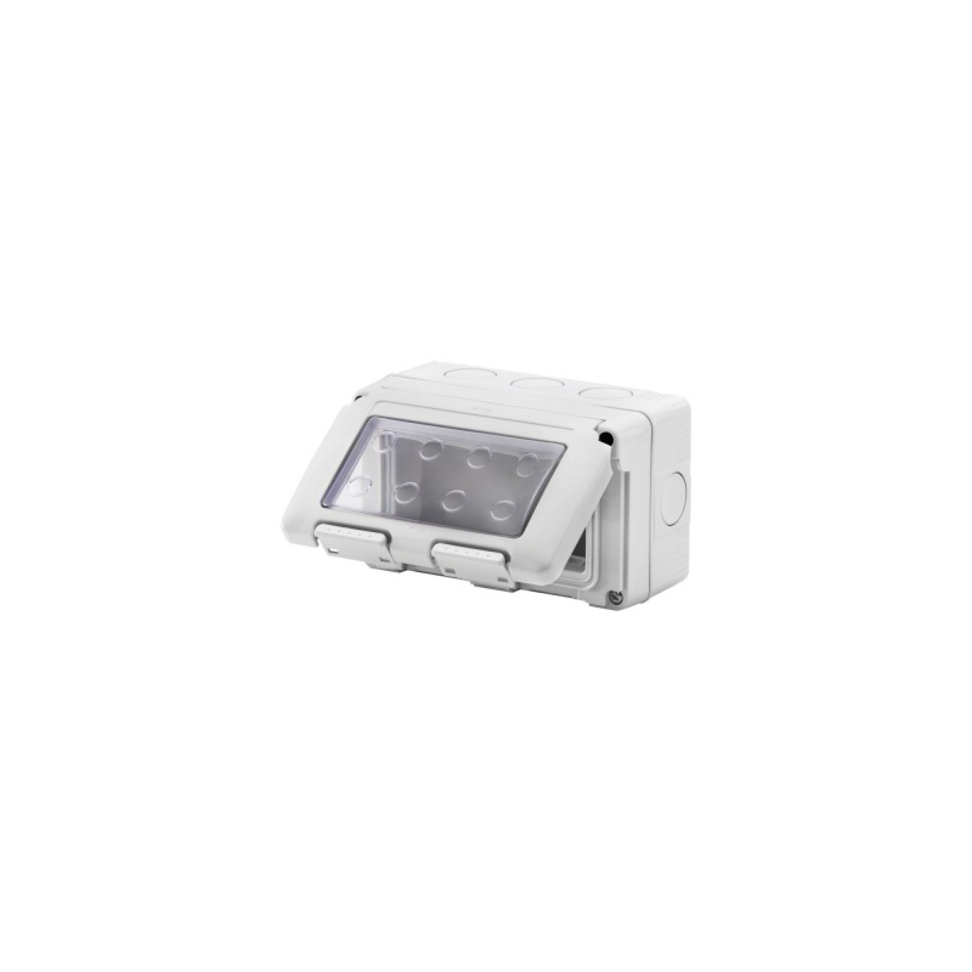 Caja estanco IP55 4 módulos con tapa, gris - GC7044 — Fivisa