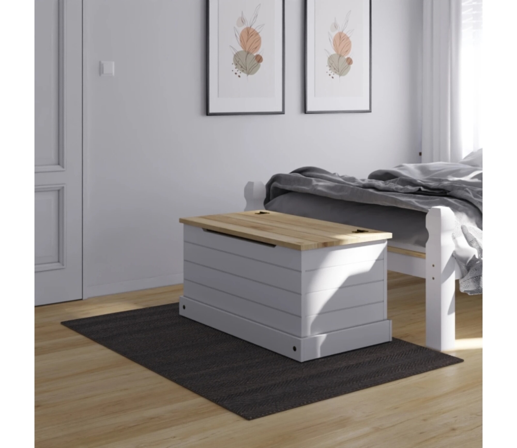 Baul Linea Rustica Blanco — Albanes