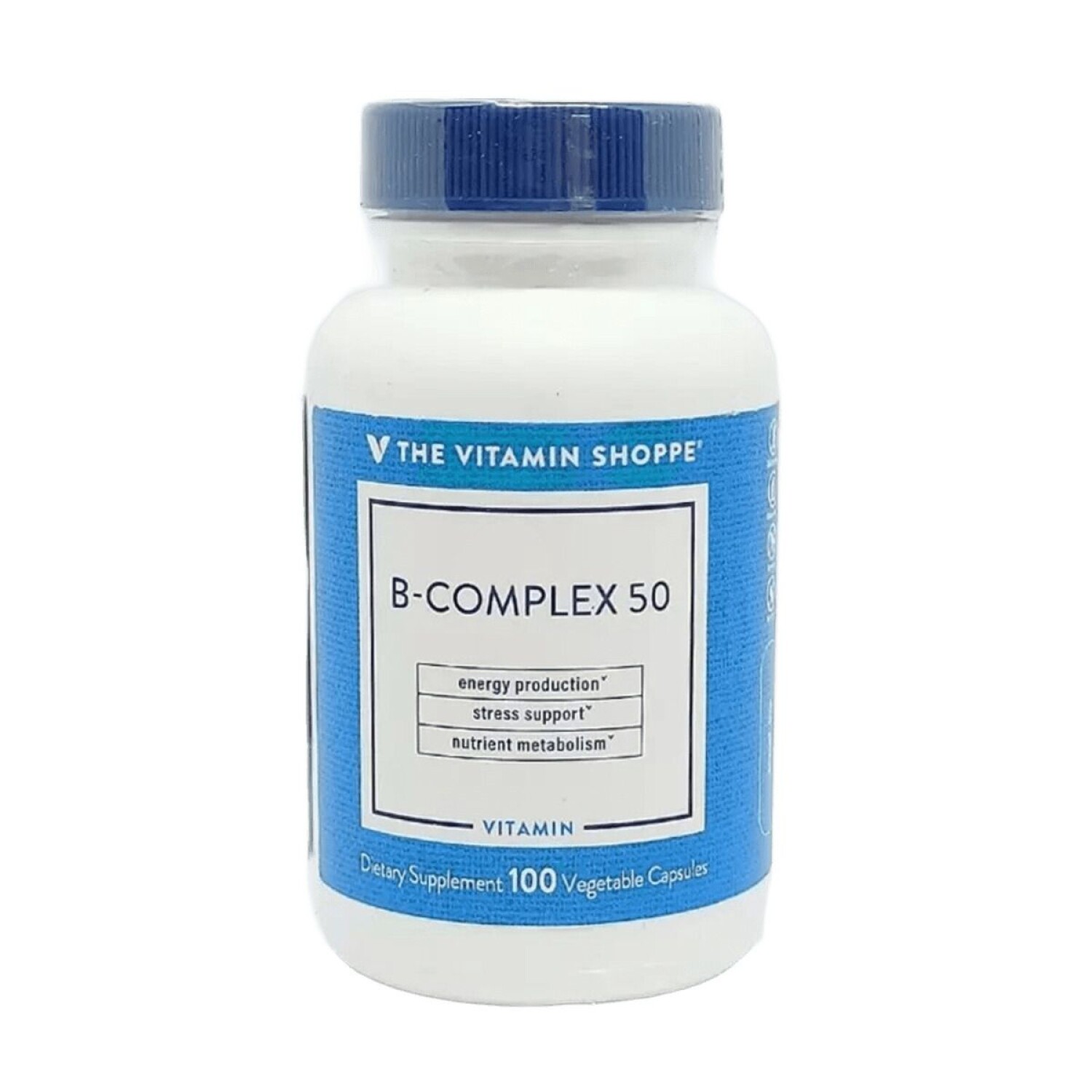 B-COMPLEX 50 VIT. SHOPPE FR. X 100 CÁPS. — Farmacenter