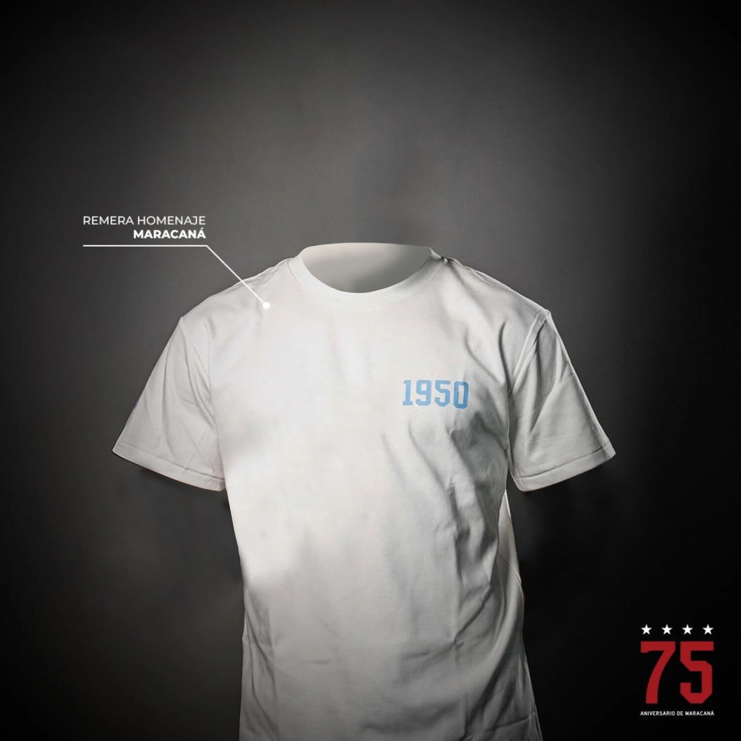 REMERA HOMENAJE MARACANA DIBUJO — Somos Fútbol