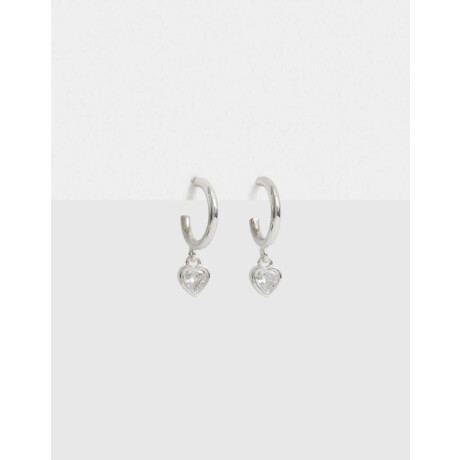 Argollas Bañadas En Plata Con Cubic - Plateado — Tienda Soy Santander