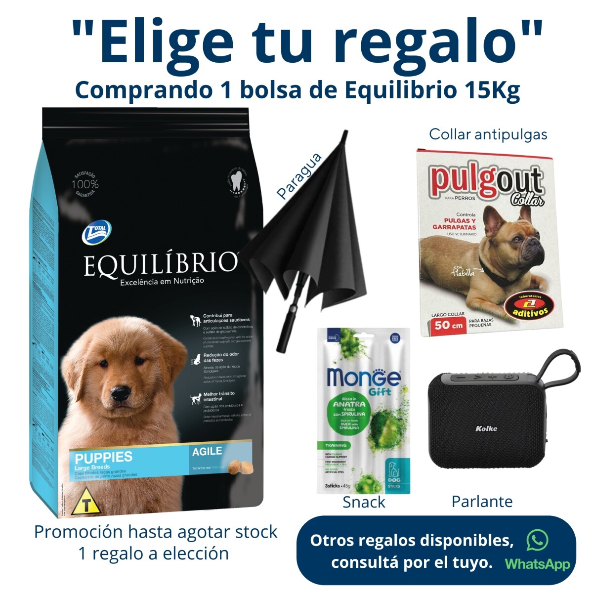 Equilibrio Perro Cachorro Raza Grande 15 + 3kg — Vet. Las Garzas