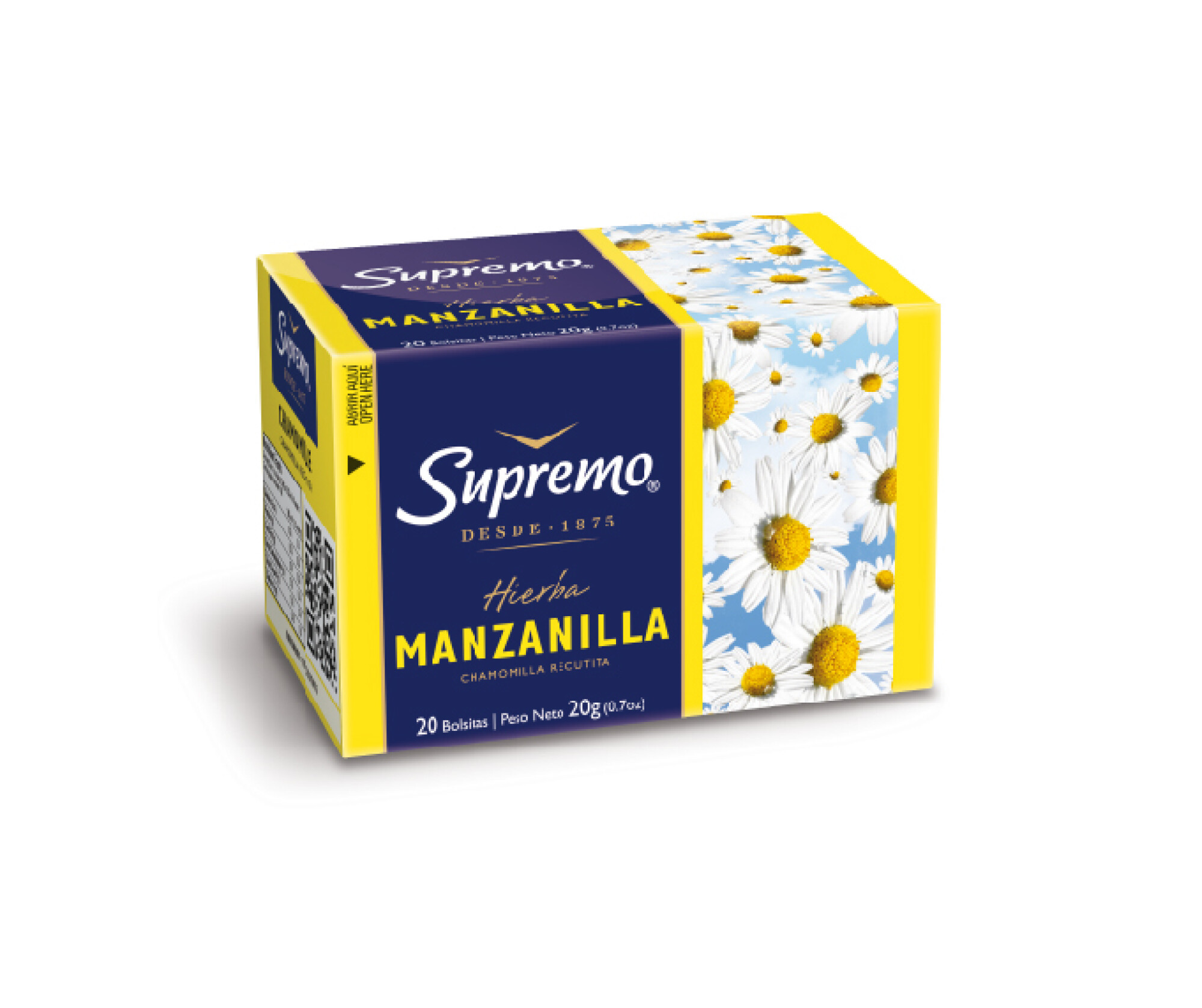 TE SUPREMO MANZANILLA x 20 sob — El palacio del café