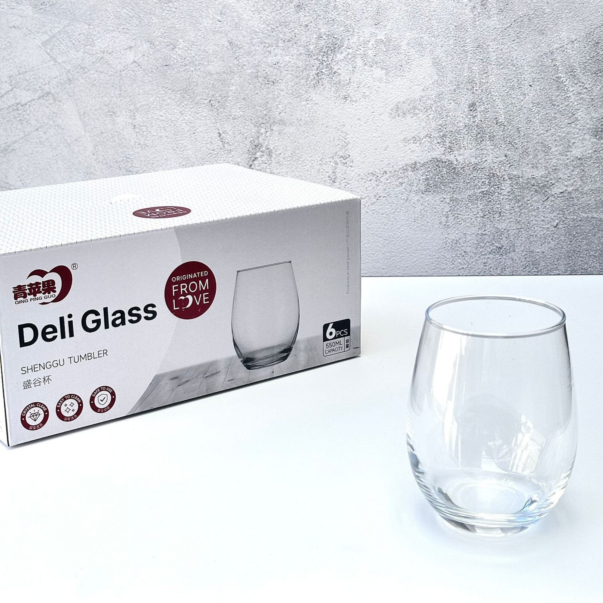 Juego De 6 Vasos Vidrio 550ML — El Capitán