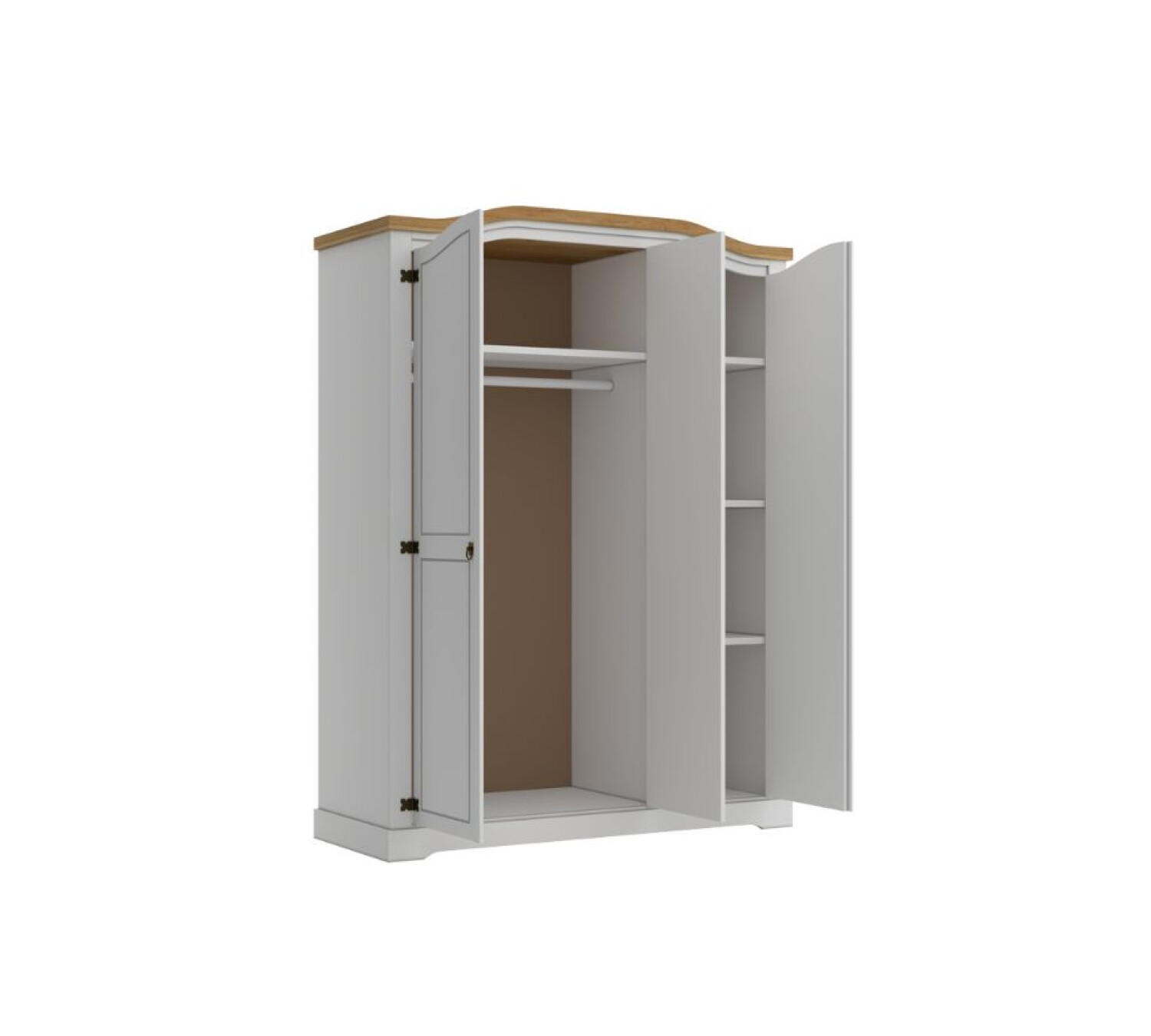 Ropero Curvo 3 Puertas - Linea Mexicana — Rustico Hogar