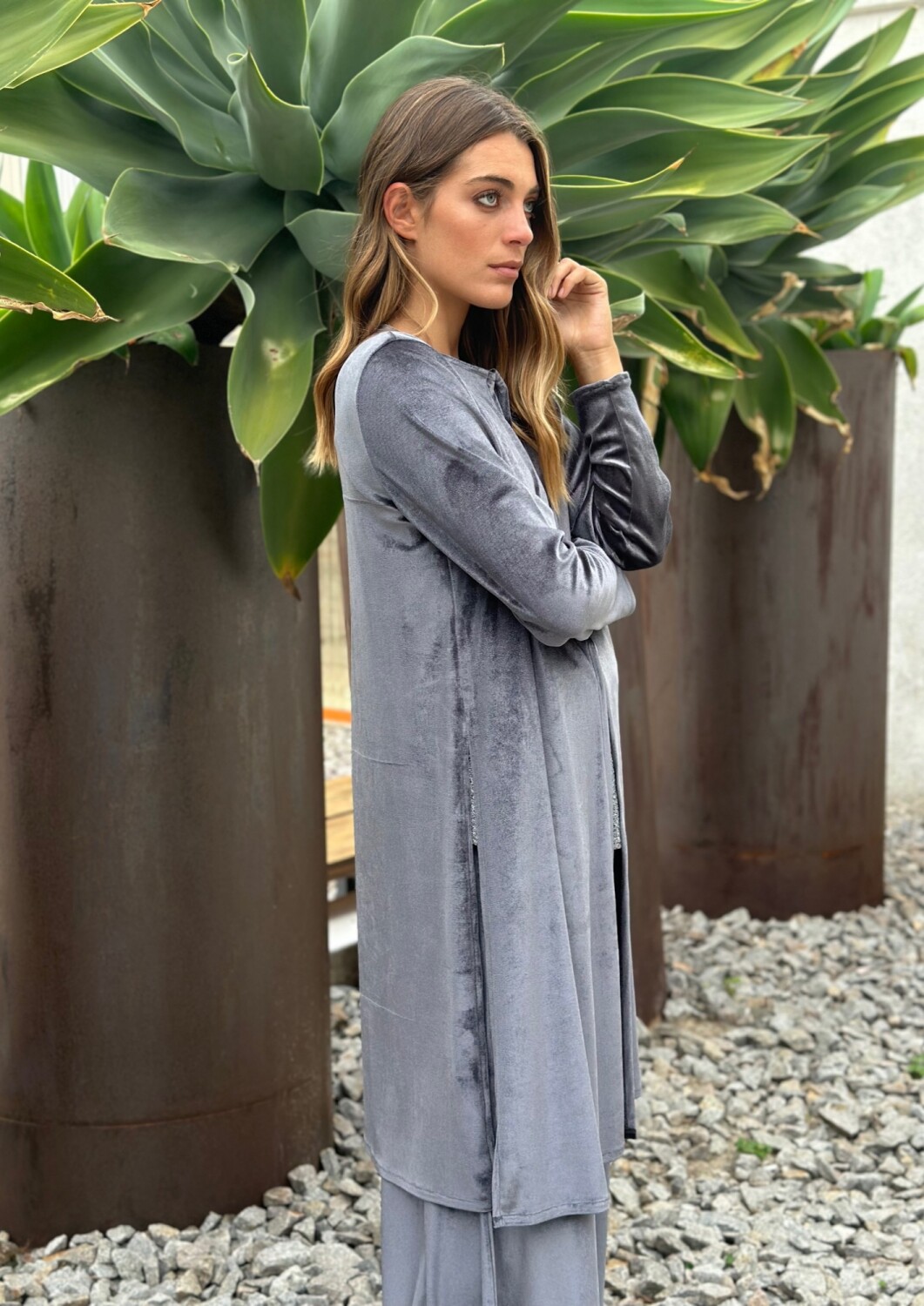 SPOLVERINO TERCIOPELO LUNA - GRIS — Panthai