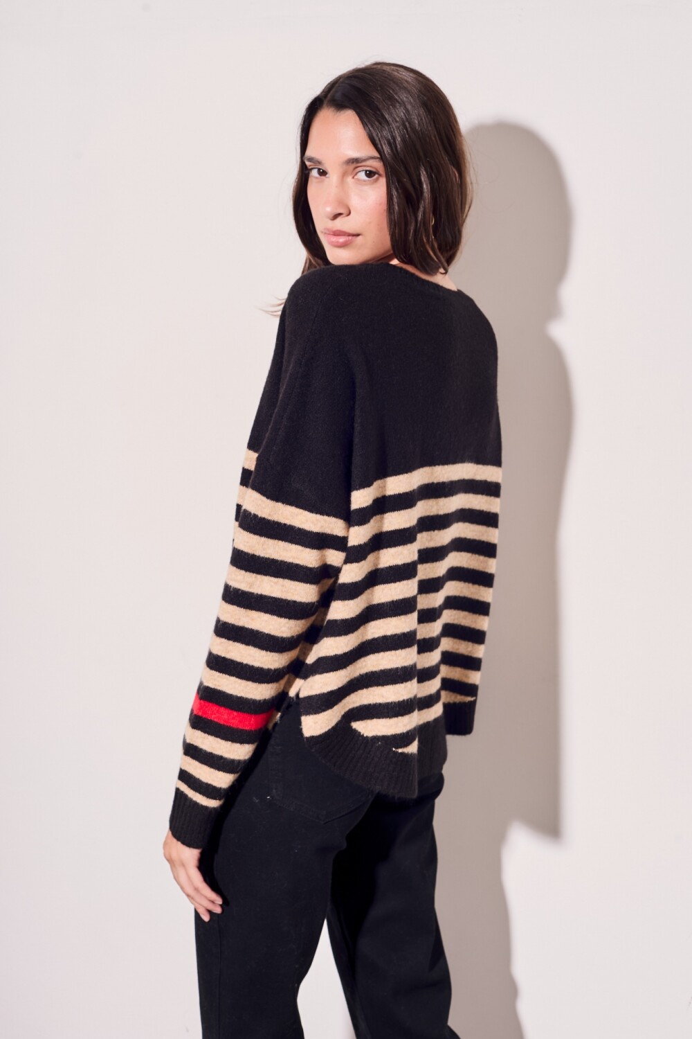 Sweater Rayado - Beige — Lemon