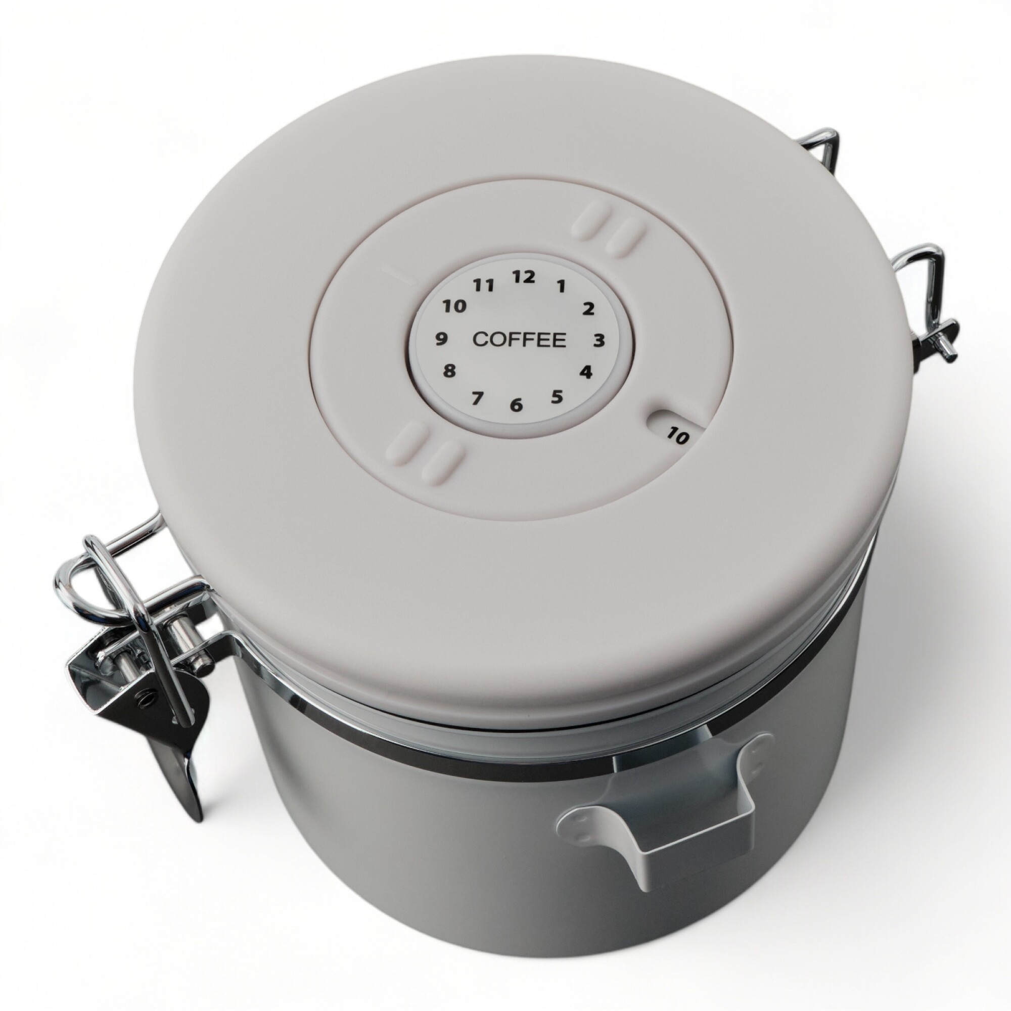 Recipiente Hermetico Ac Inox Para Granos Valv Co2 1.2lt — Casa practica