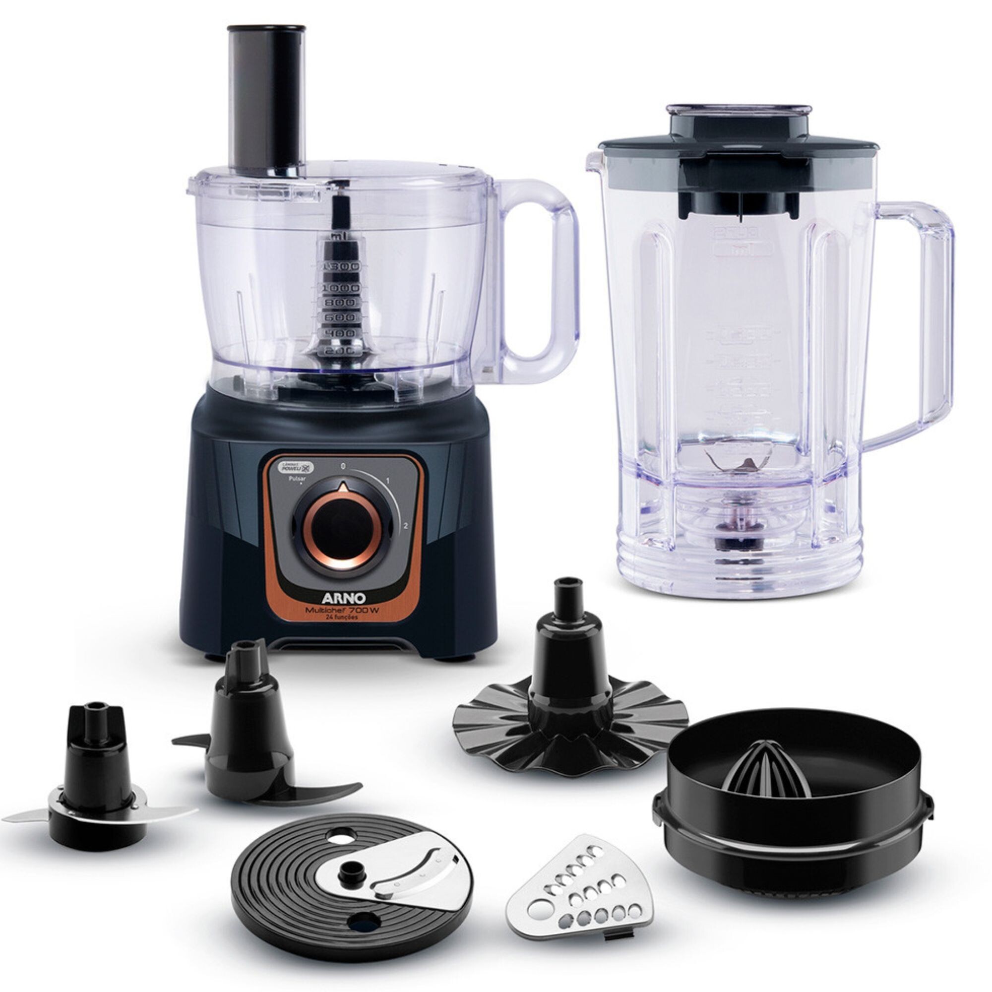 Multiprocesador Arno 7en1 DO165HB2 Negro — Bristol